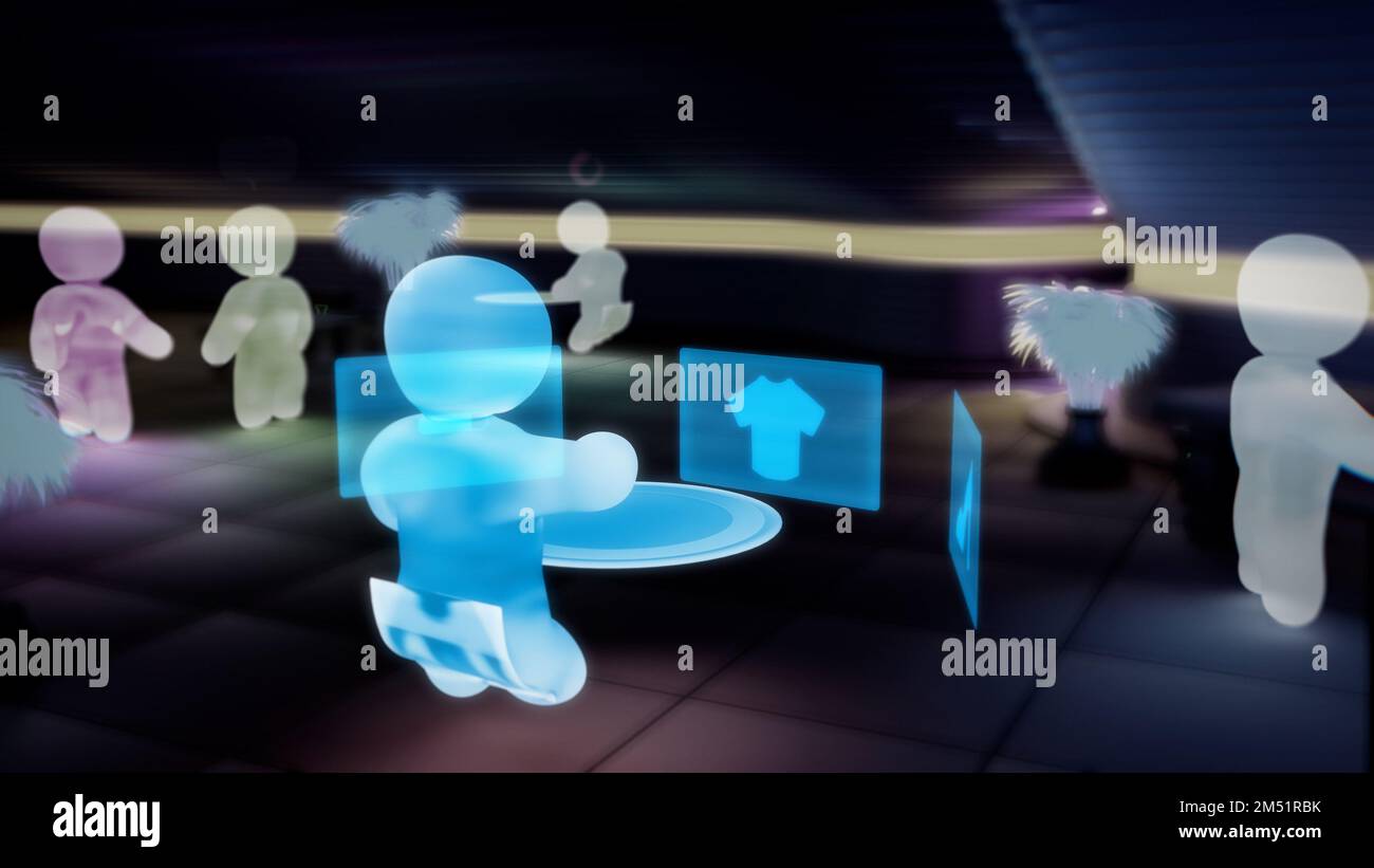 Simulation metaverse avatar person hi-res stock photography and images ...