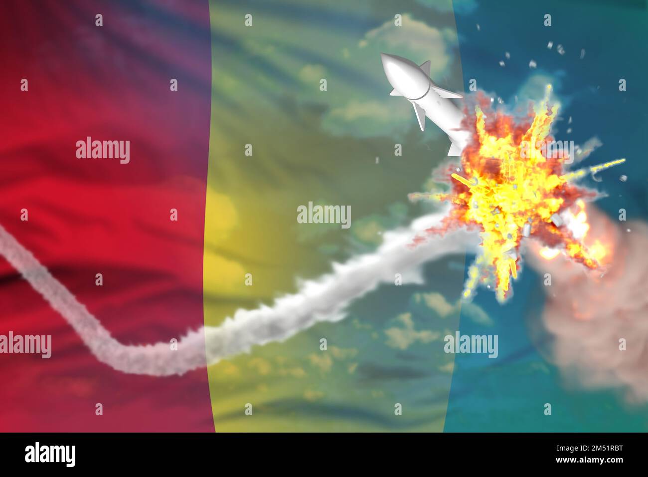 Strategic rocket destroyed in air, Guinea nuclear warhead protection ...