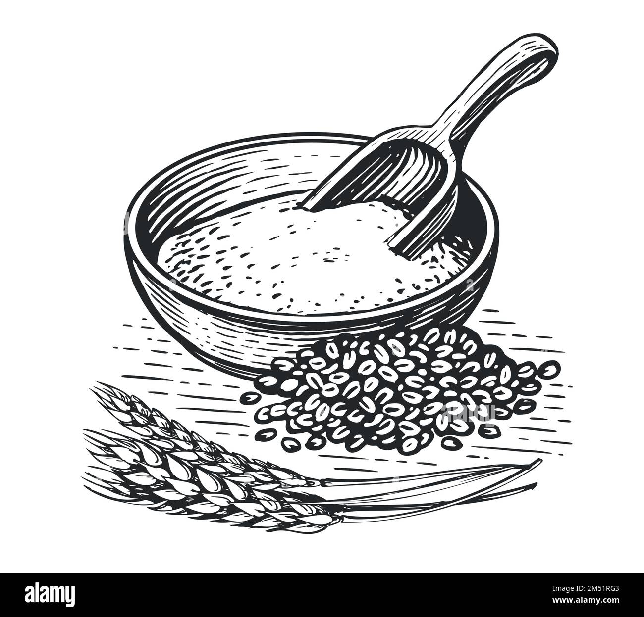 White bowl dough Stock Vector Images - Alamy