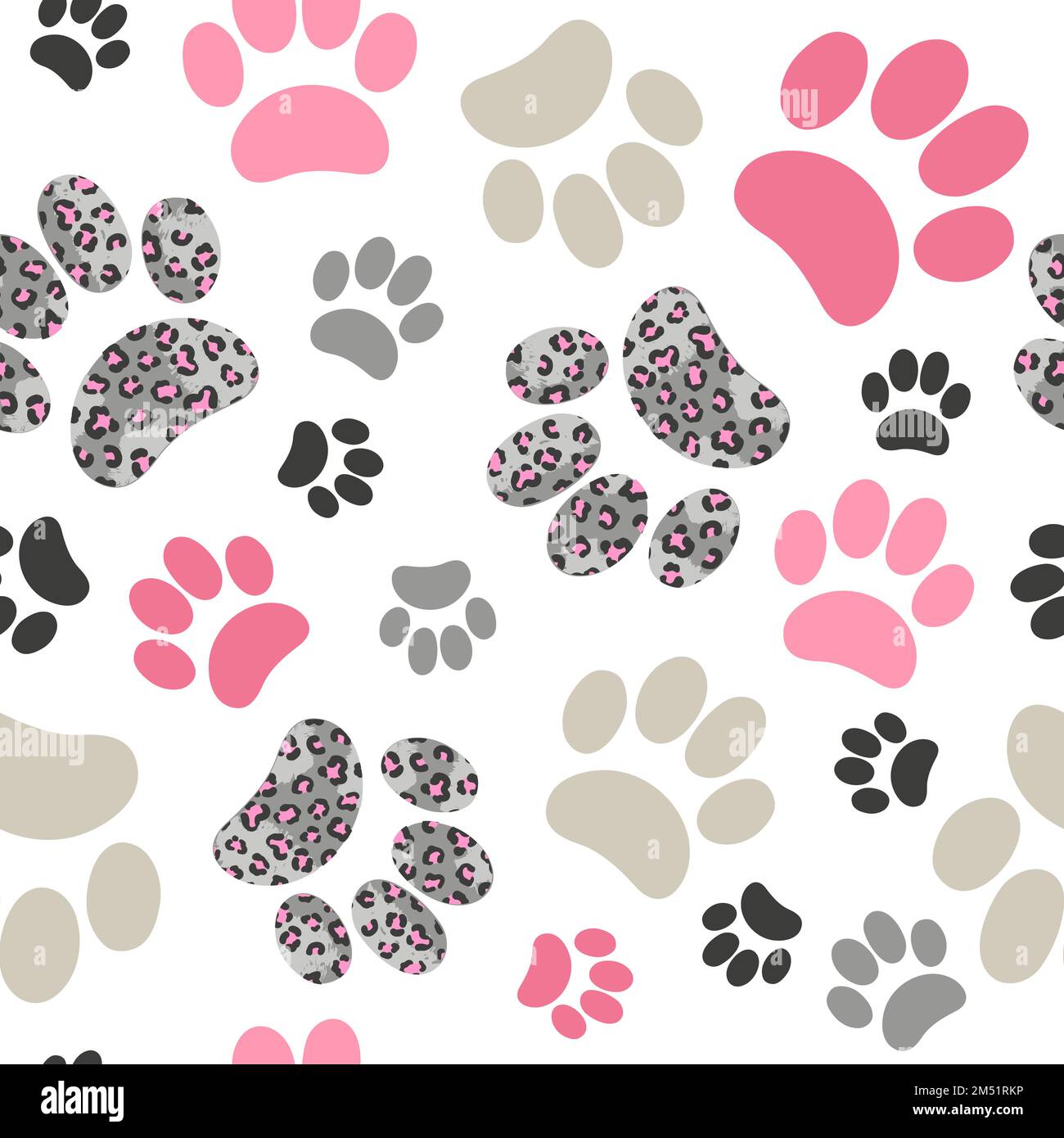 Real Leopard Paw Print