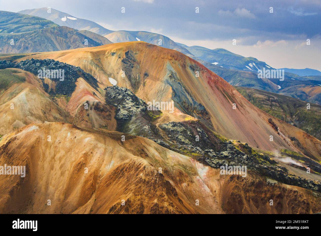 Hiking in the Colourful Mountains, Green Moss, Geothermal Pools ...