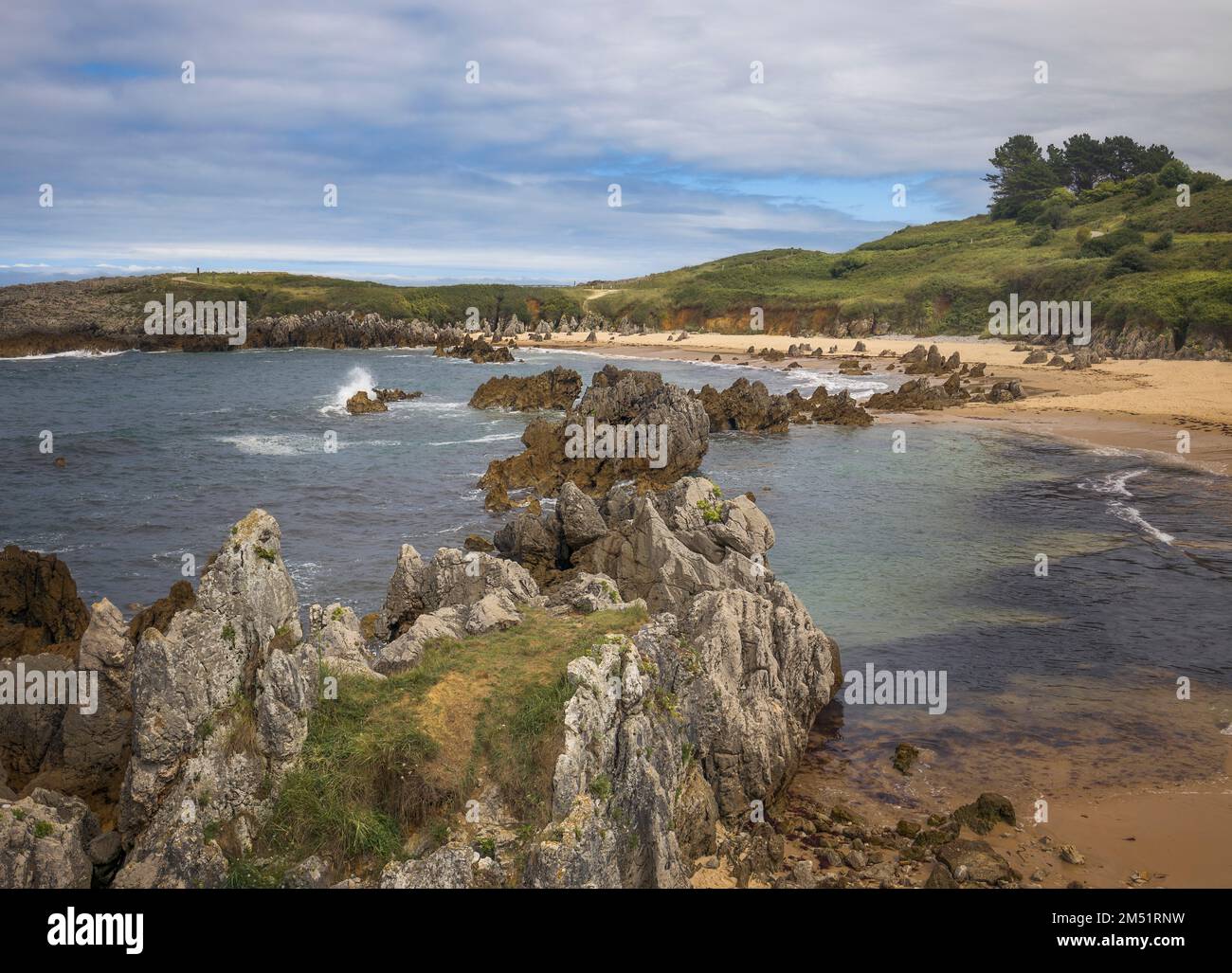 Toro Beach in Llanes, Asturias, Spain Stock Photo - Alamy