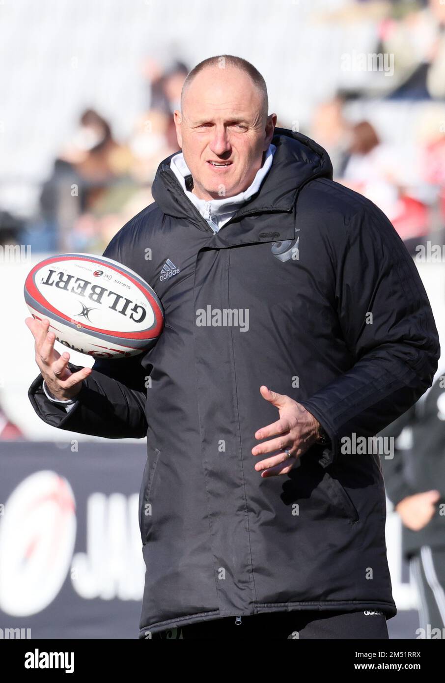 Kumagaya, Japan. 24th Dec, 2022. Ricoh Black Rams Tokyo head coach ...