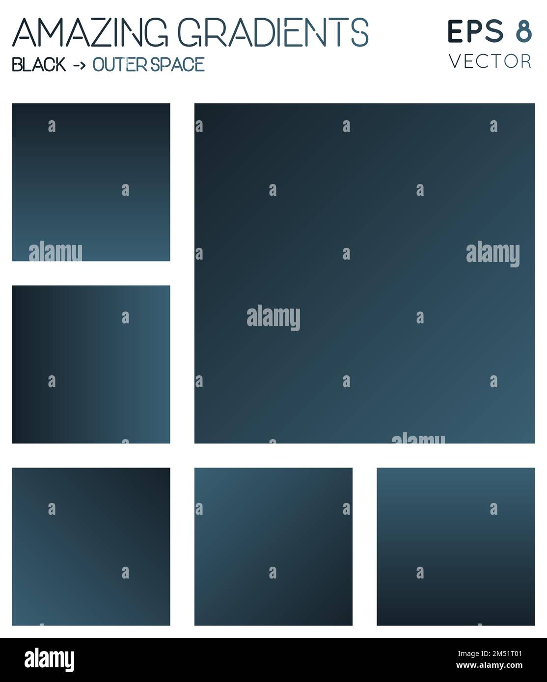 Colorful gradients in black and outer space color tones. Actual ...