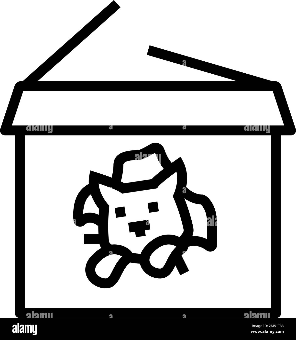 through preposition english line icon vector illustration Stock Vector ...