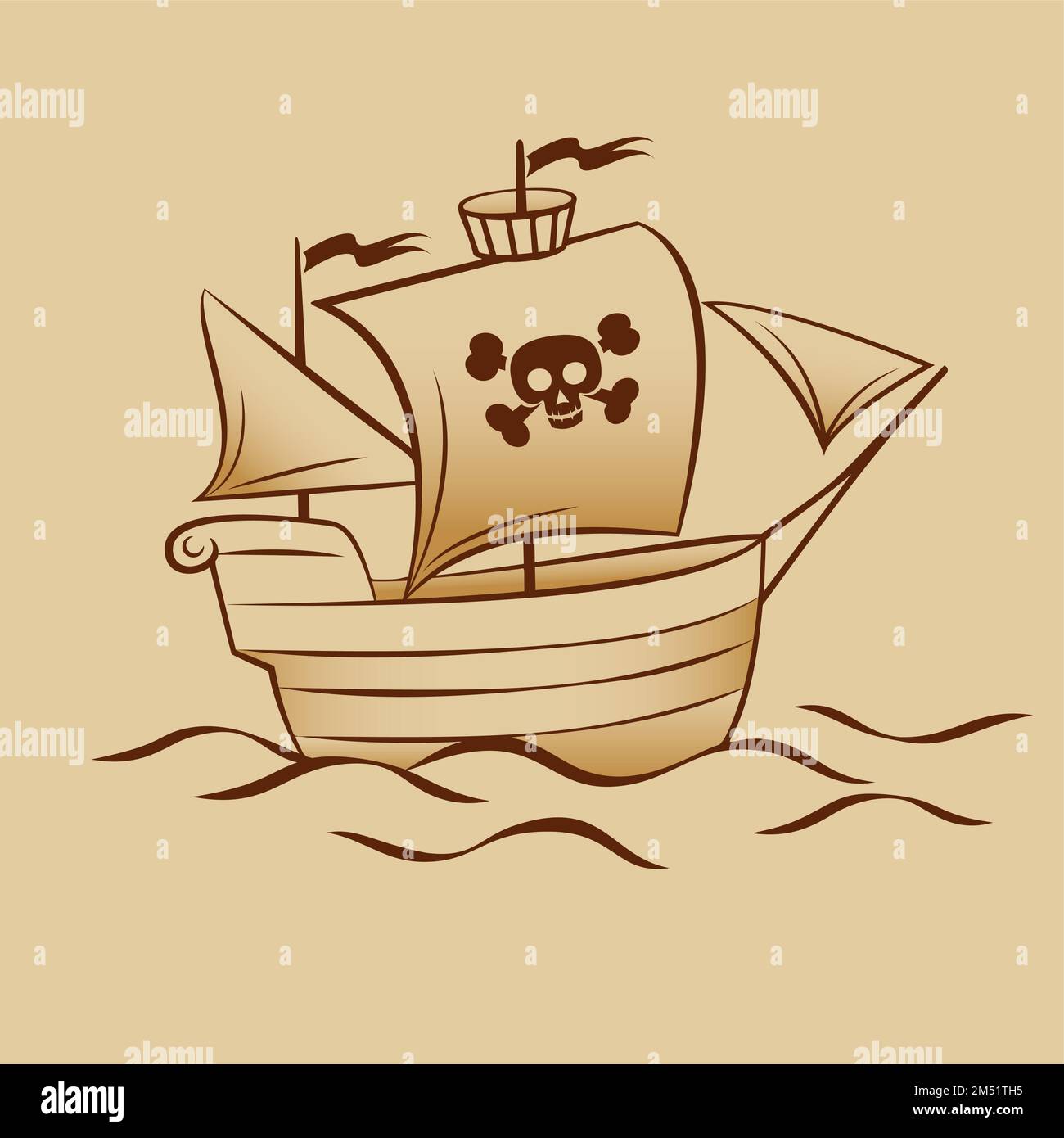 Wooden Boat Pirate Buccaneer Sailing Filibuster Bounty Corsair Journey ...