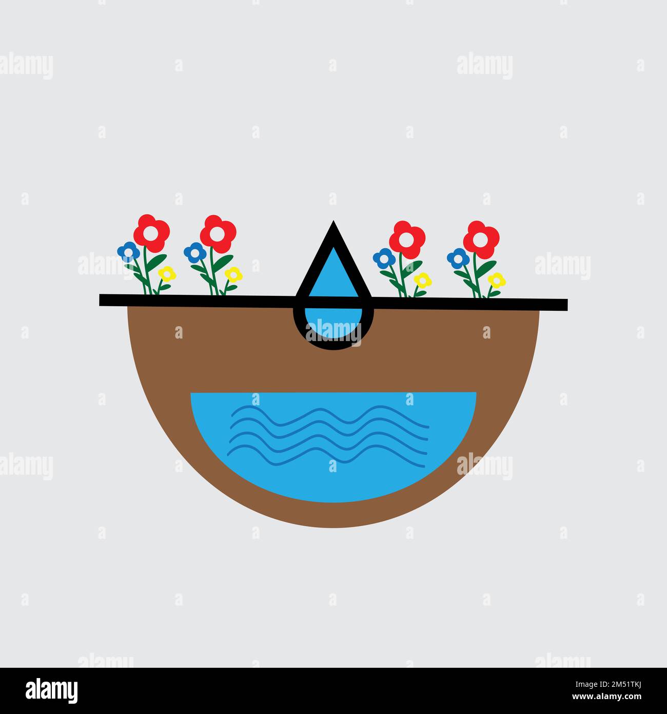 Garden soil care concept Stock Vector Images - Alamy