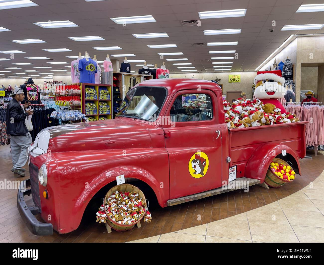 Texas City, TX, USA - December 18th 2022- Vintage truck with Buc'ee's ...