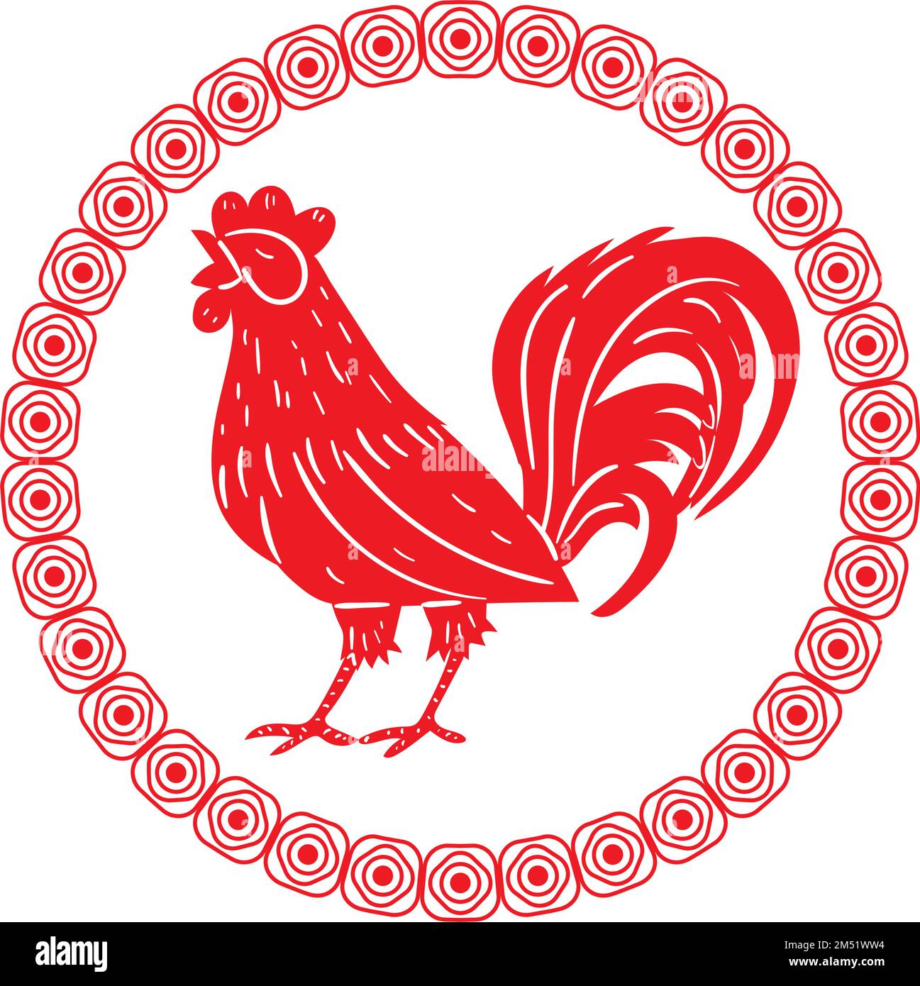 rooster chinese zodiac Stock Vector Image & Art - Alamy