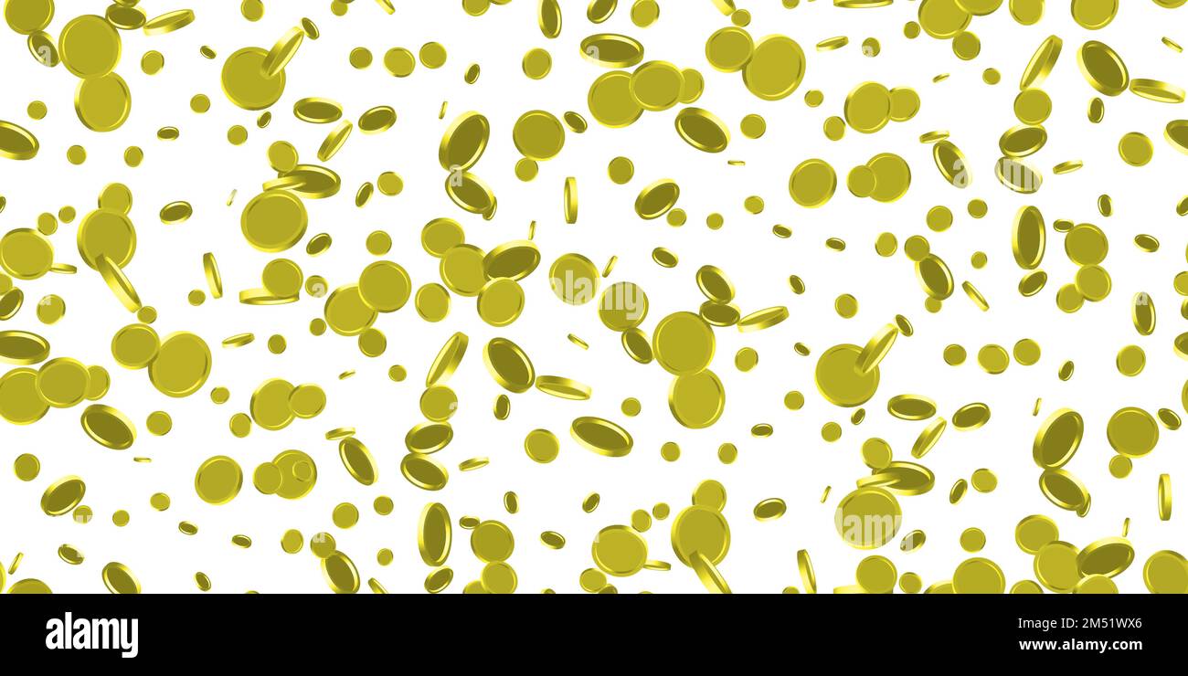 Gold coins rain hi-res stock photography and images - Alamy