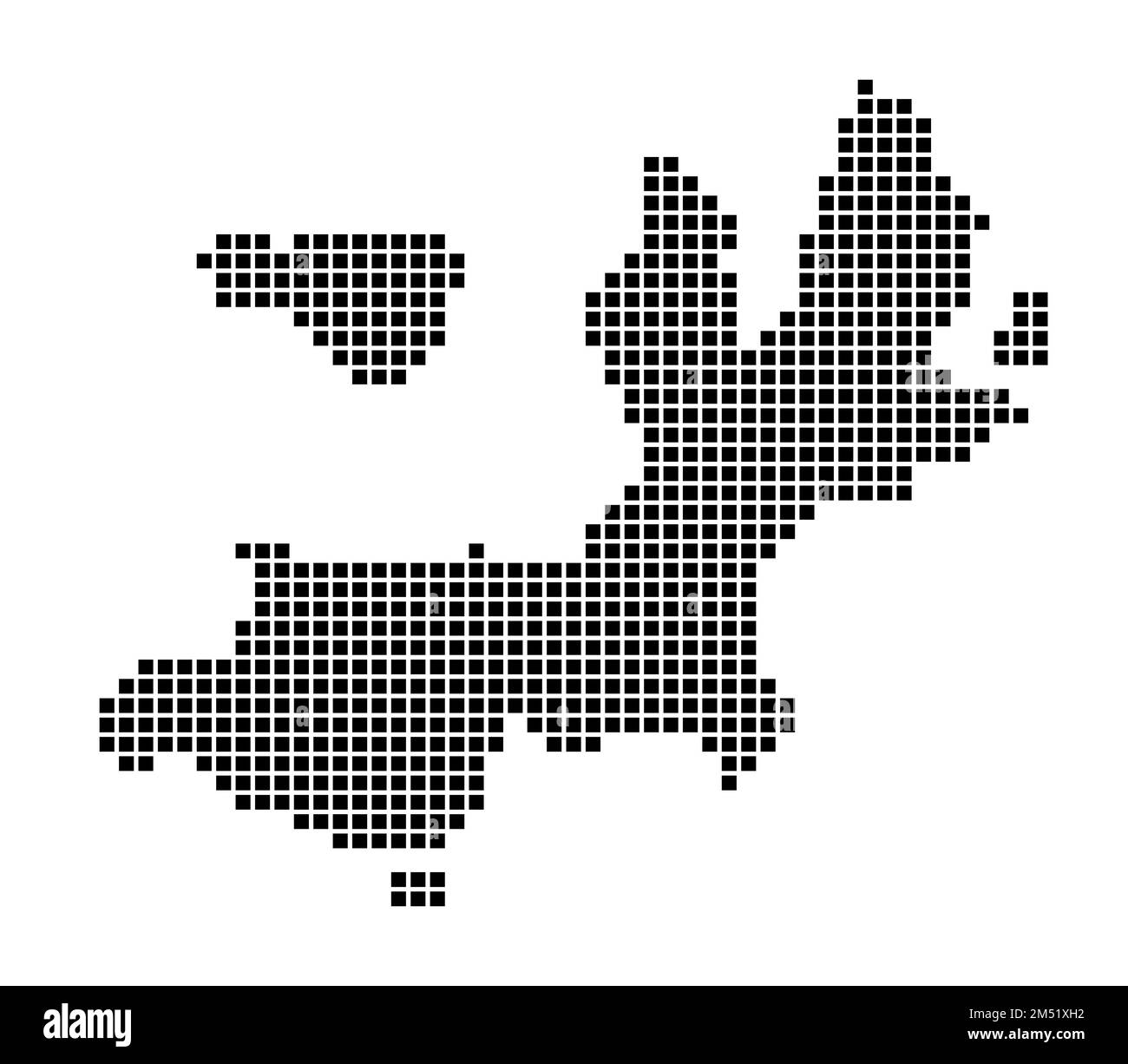 Terre-de-Haut Island map. Map of Terre-de-Haut Island in dotted style ...