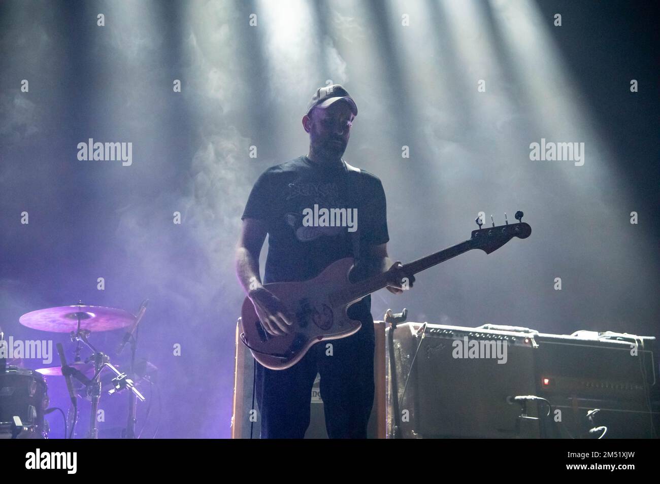 Dominic Aitchison of Mogwai at the Barrowland Glasgow on the 23rd ...