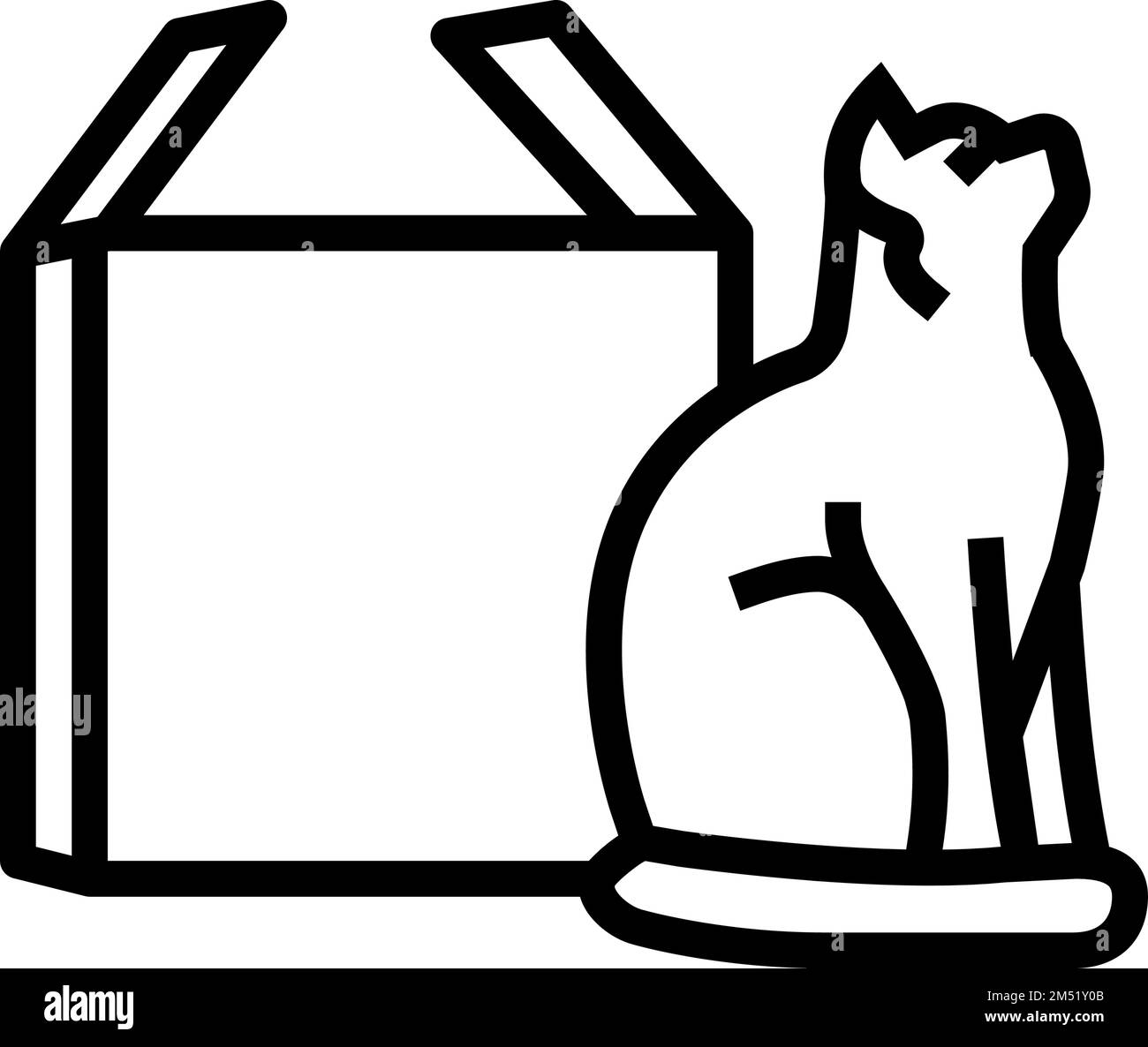 near preposition english line icon vector illustration Stock Vector ...