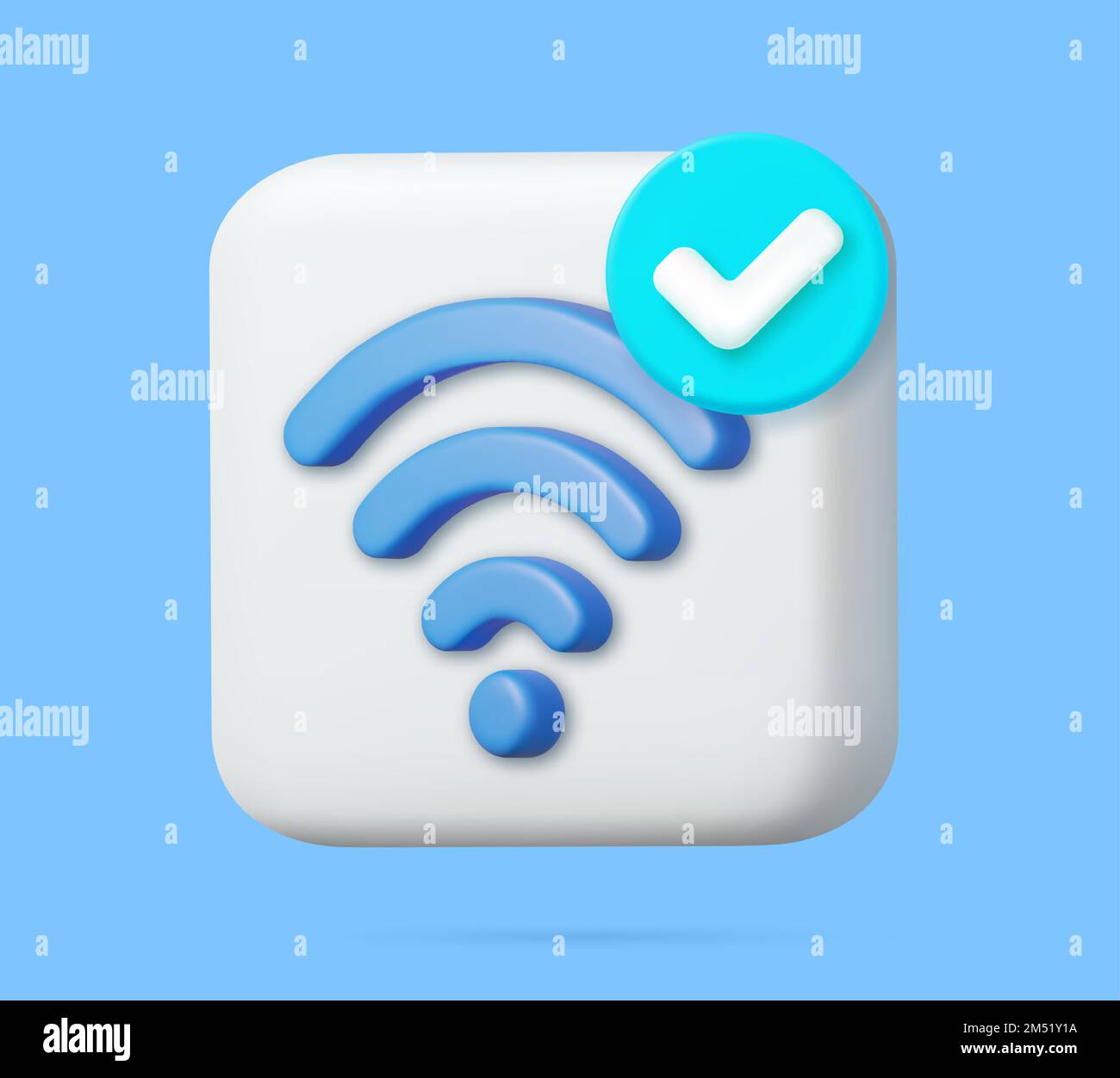 3d wireless connection Stock Vector Image & Art - Alamy