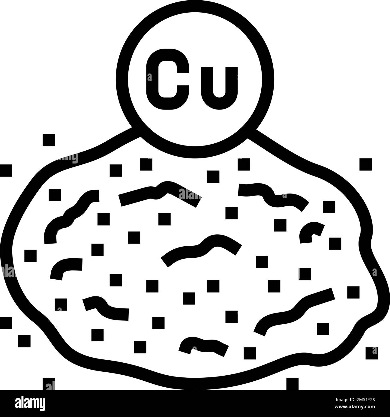 Dried Concentrate Copper Line Icon Vector Illustration Stock Vector Image And Art Alamy