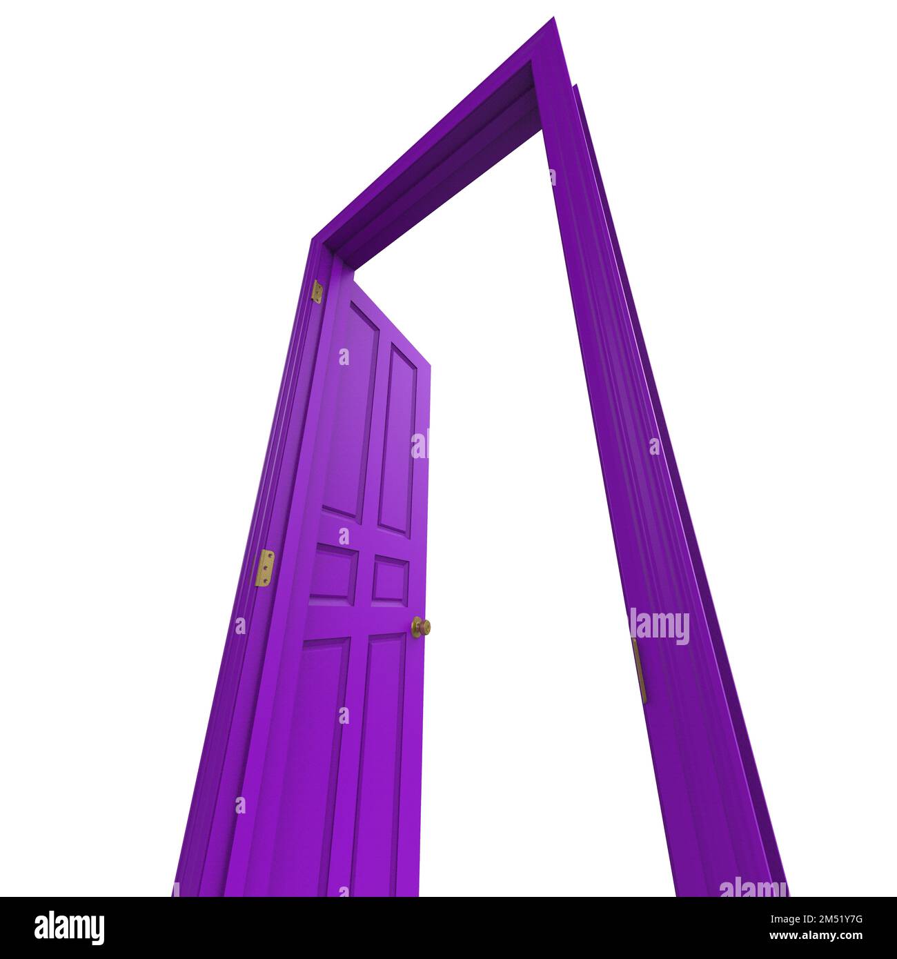 open isolated interior door closed 3d illustration rendering Stock ...