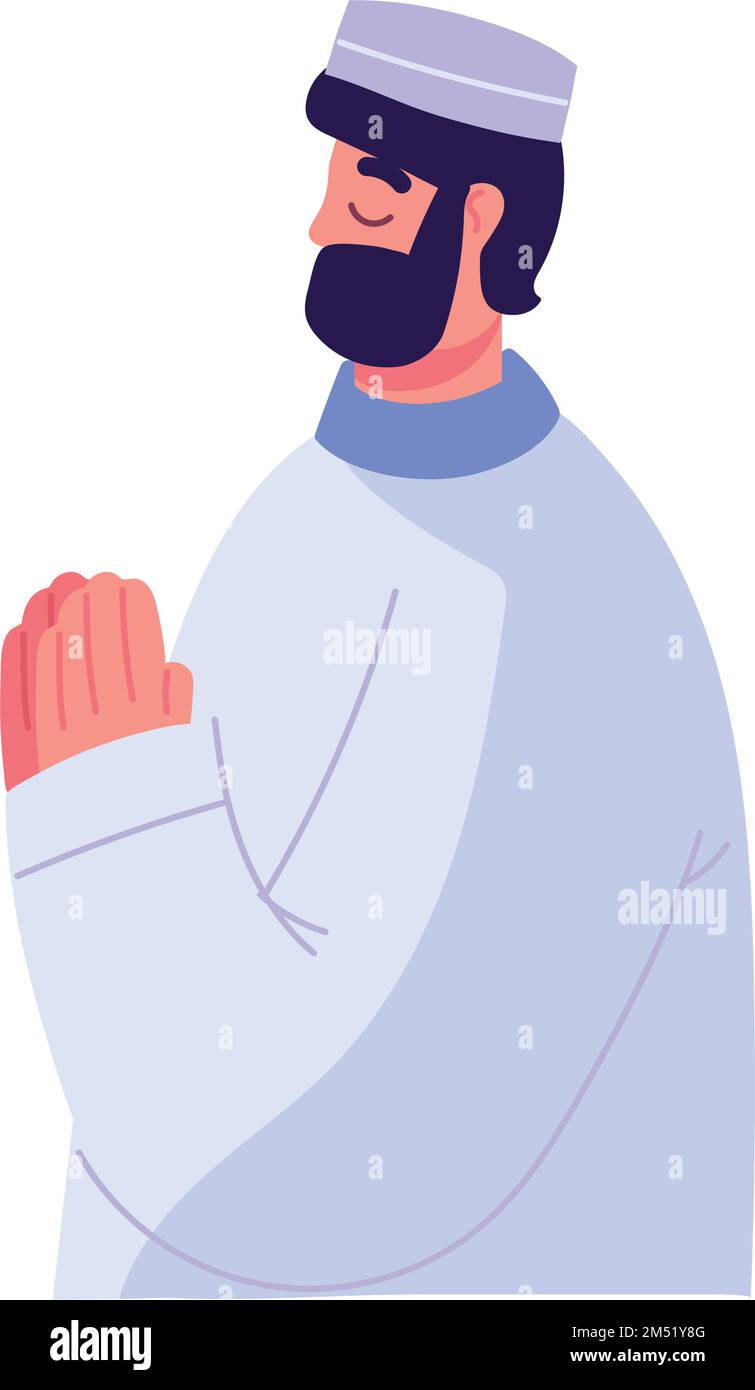 praying arabic man Stock Vector Image & Art - Alamy