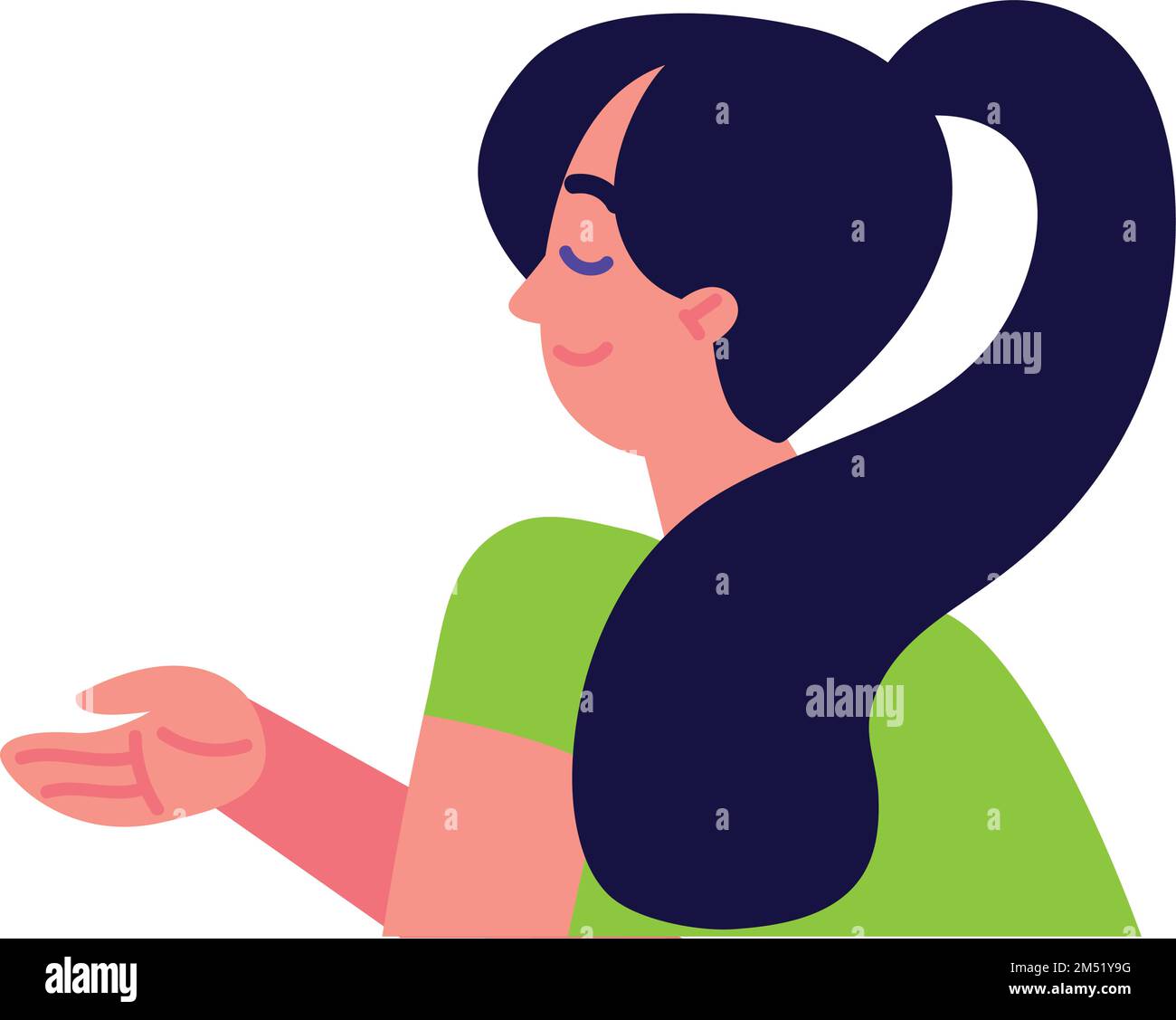 Ponytail tail Stock Vector Images - Alamy