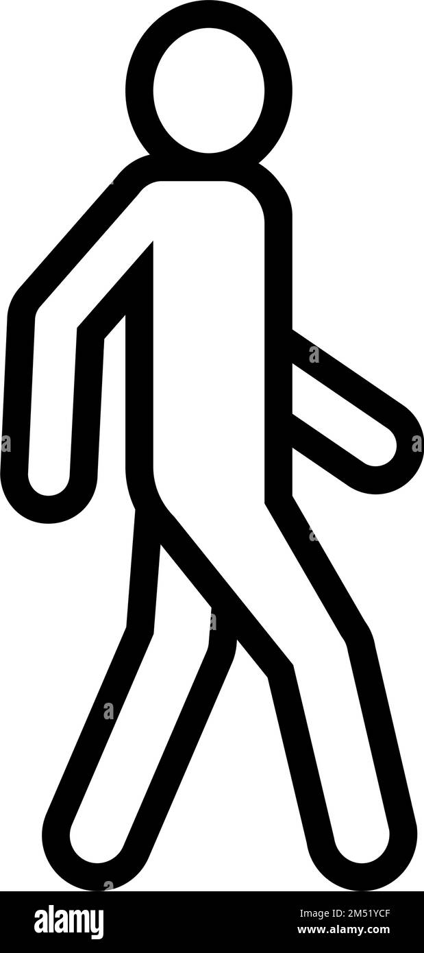 People Walking Icon Black And White