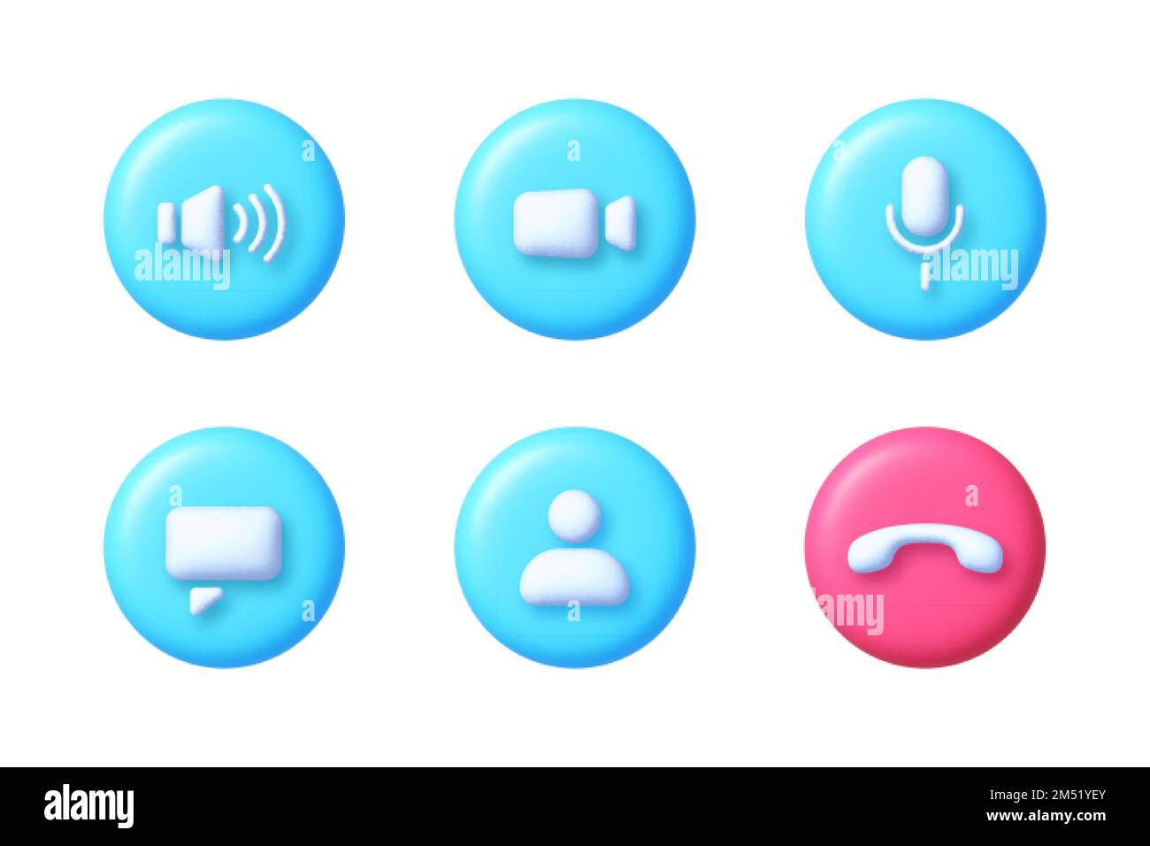 Call 3D icon set. Telephone sign. Communication concept. Call symbol ...