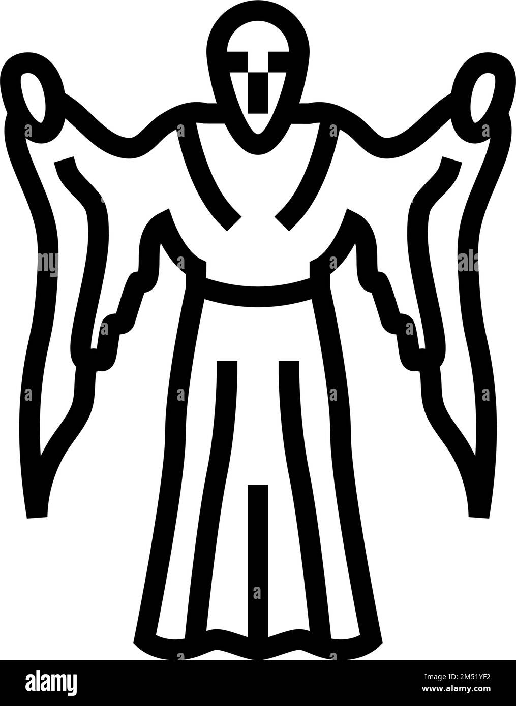 horror ghost line icon vector illustration Stock Vector Image & Art - Alamy