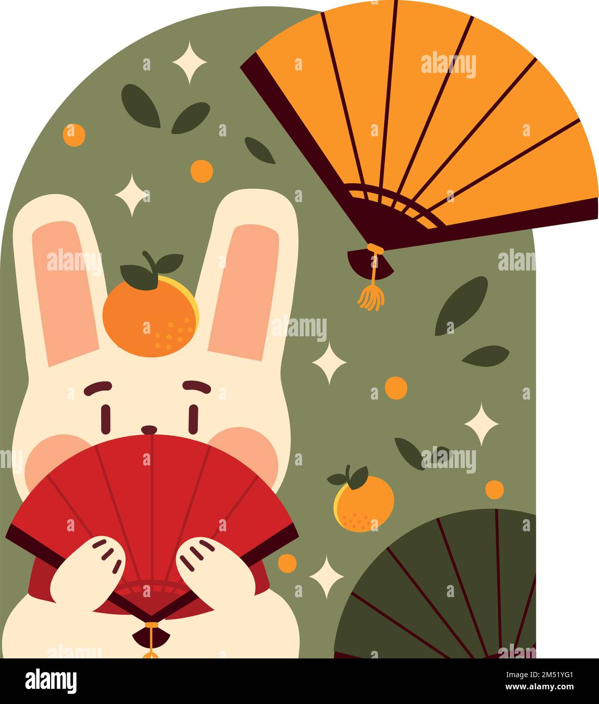 Rabbit with fan Cut Out Stock Images & Pictures - Alamy