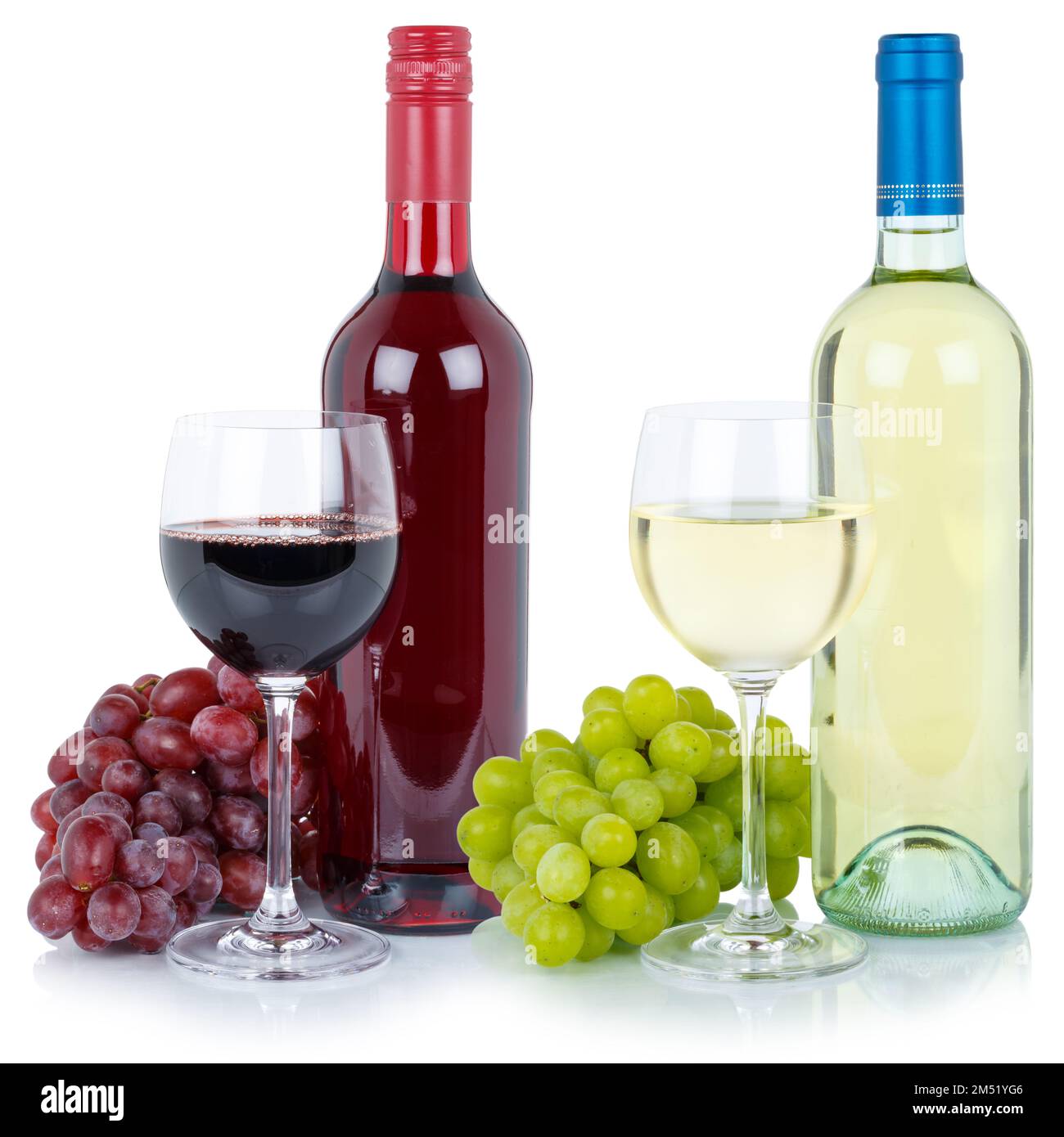 Wines wine tasting collection bottle red white alcohol grapes isolated ...