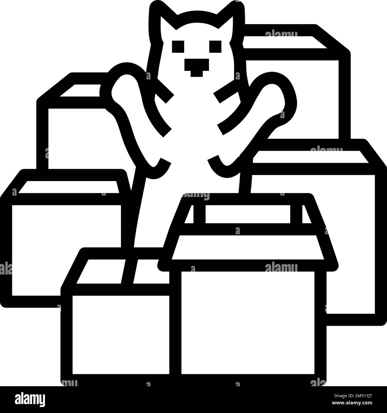 among preposition english line icon vector illustration Stock Vector ...