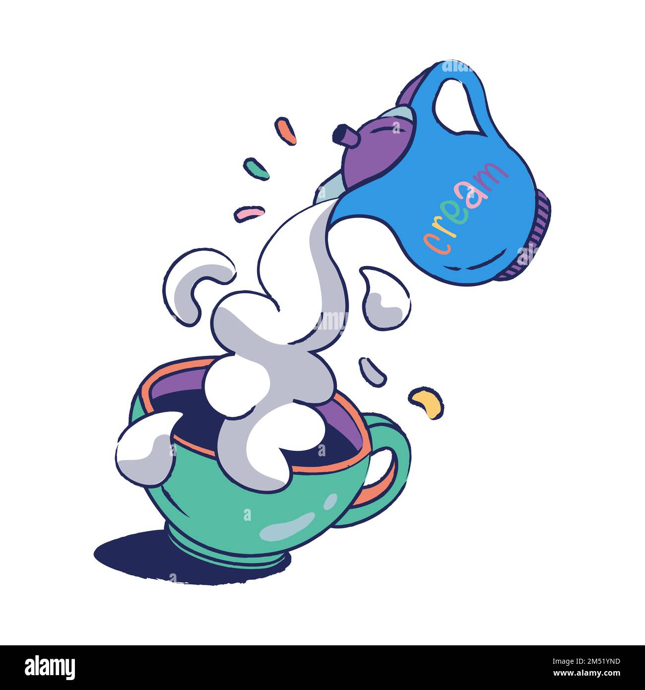 Tea pouring glass cup Stock Vector Images - Alamy