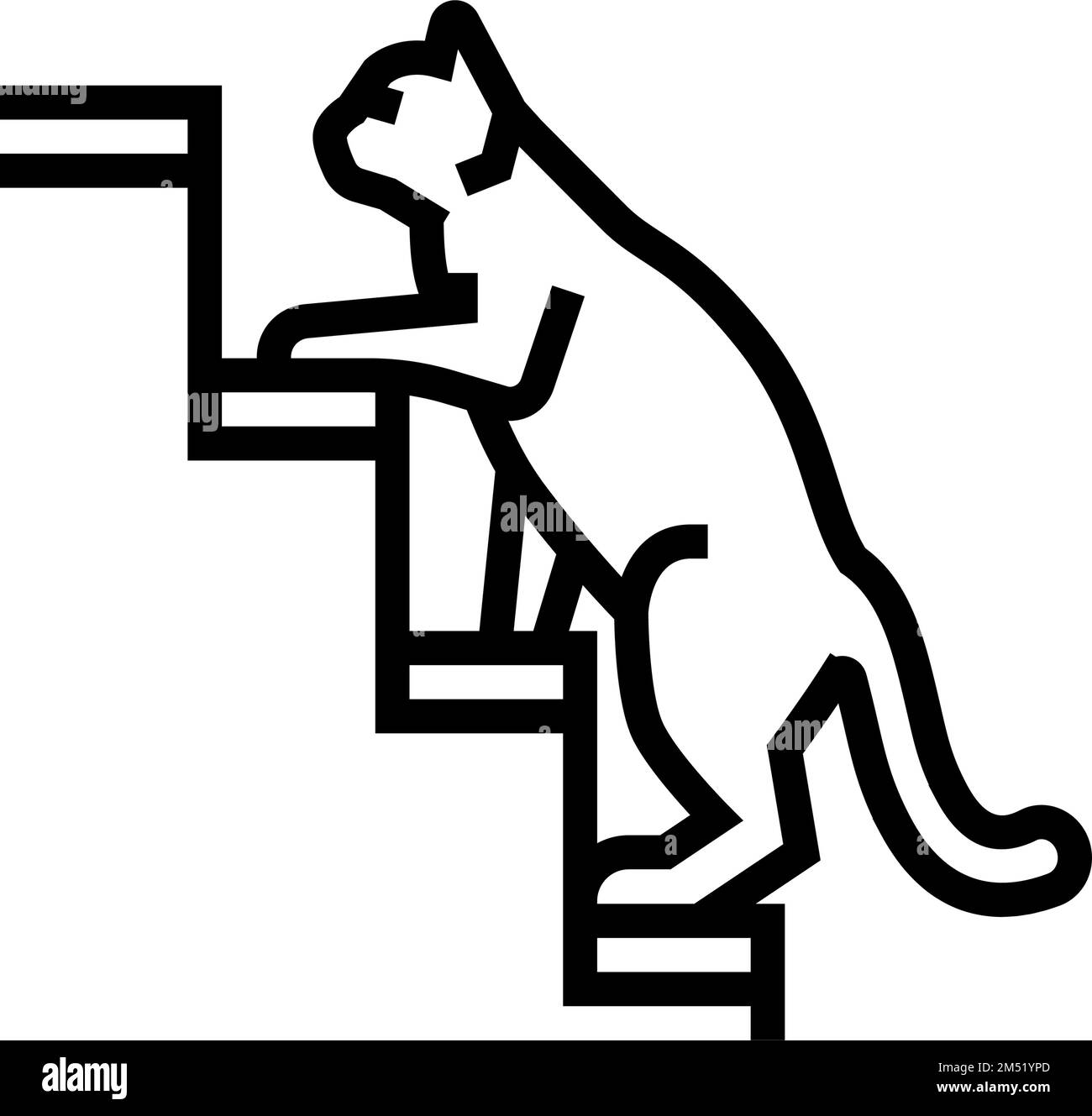 up preposition english line icon vector illustration Stock Vector Image ...