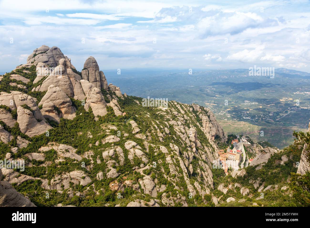 Montserrat Abbey Monastery Barcelona Spain mountains landscape travel ...