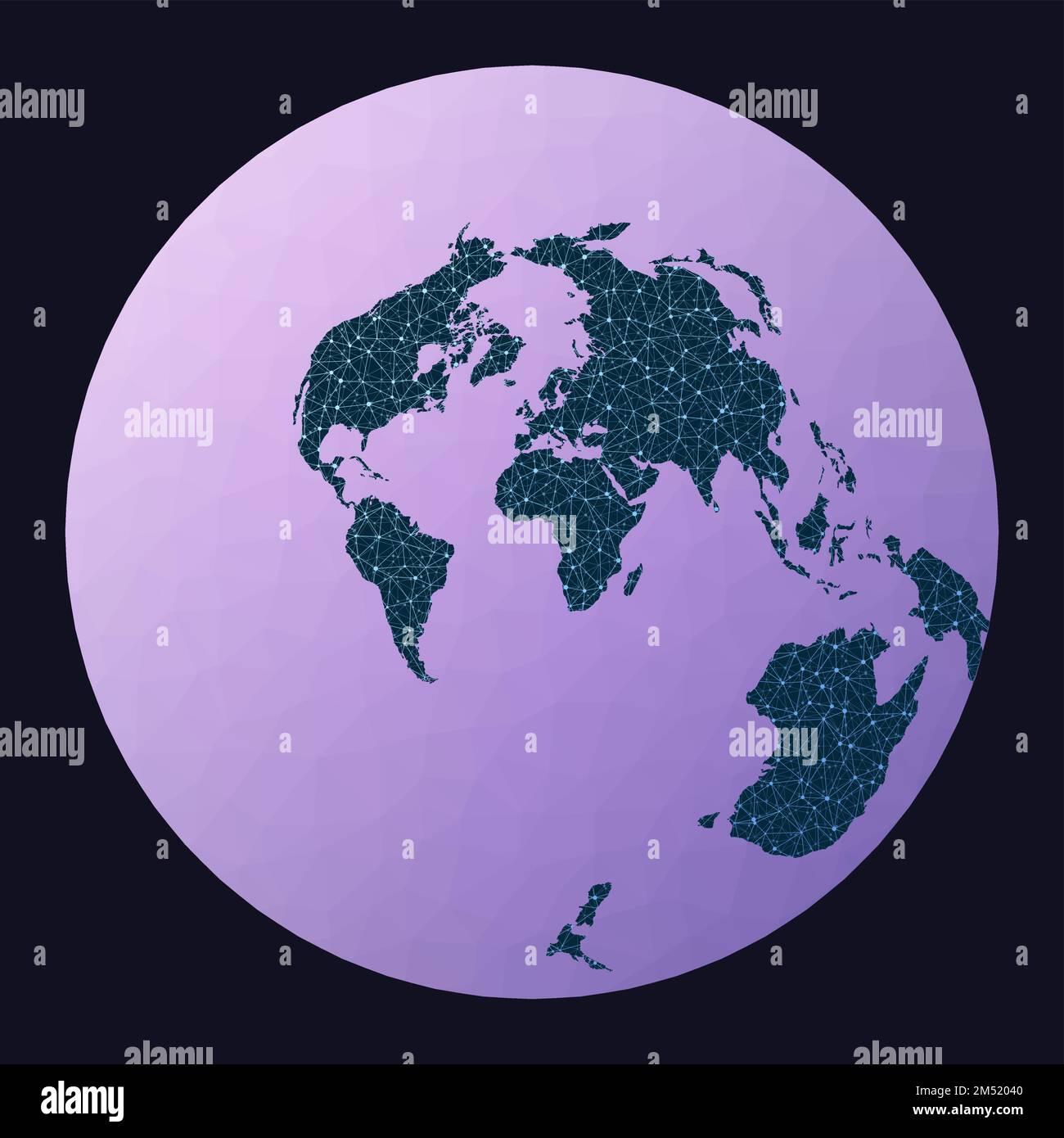 Azimuthal projection hi-res stock photography and images - Alamy