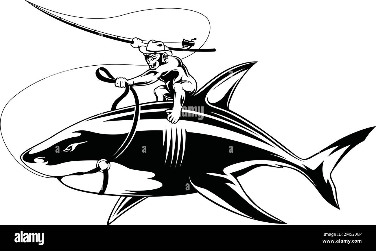 Monkey mouth wide open teeth Cut Out Stock Images & Pictures - Alamy