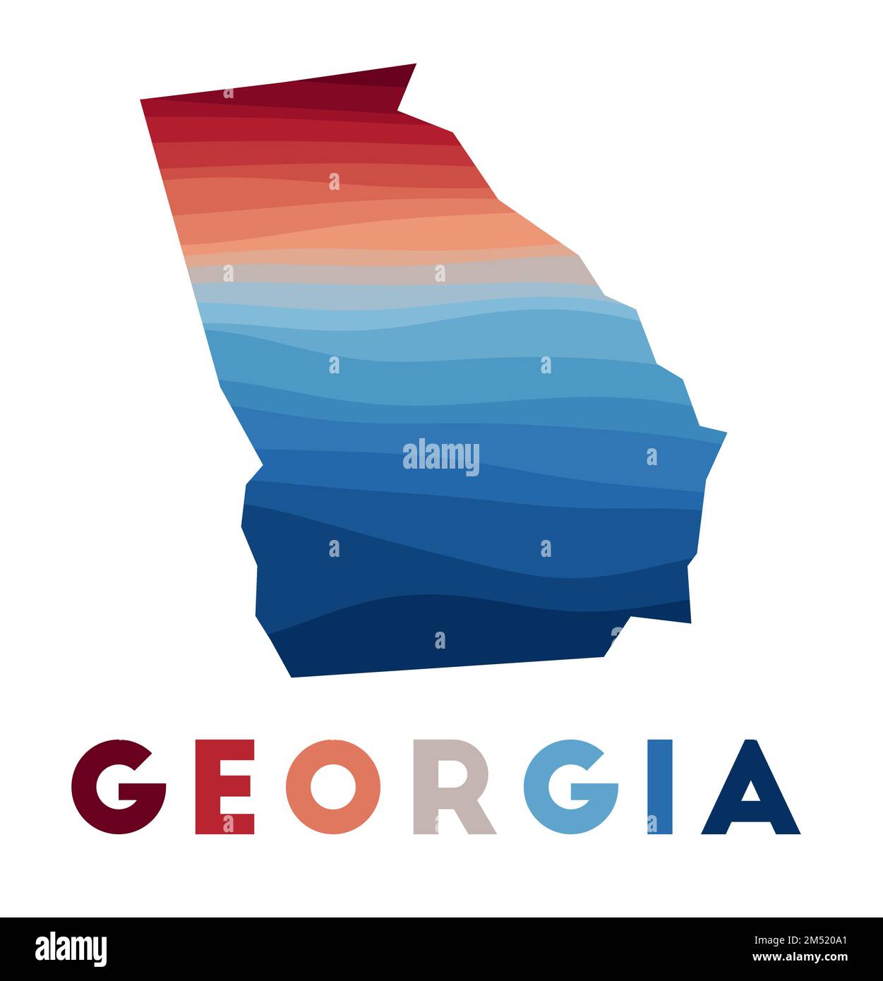 Northern georgia map Stock Vector Images - Alamy