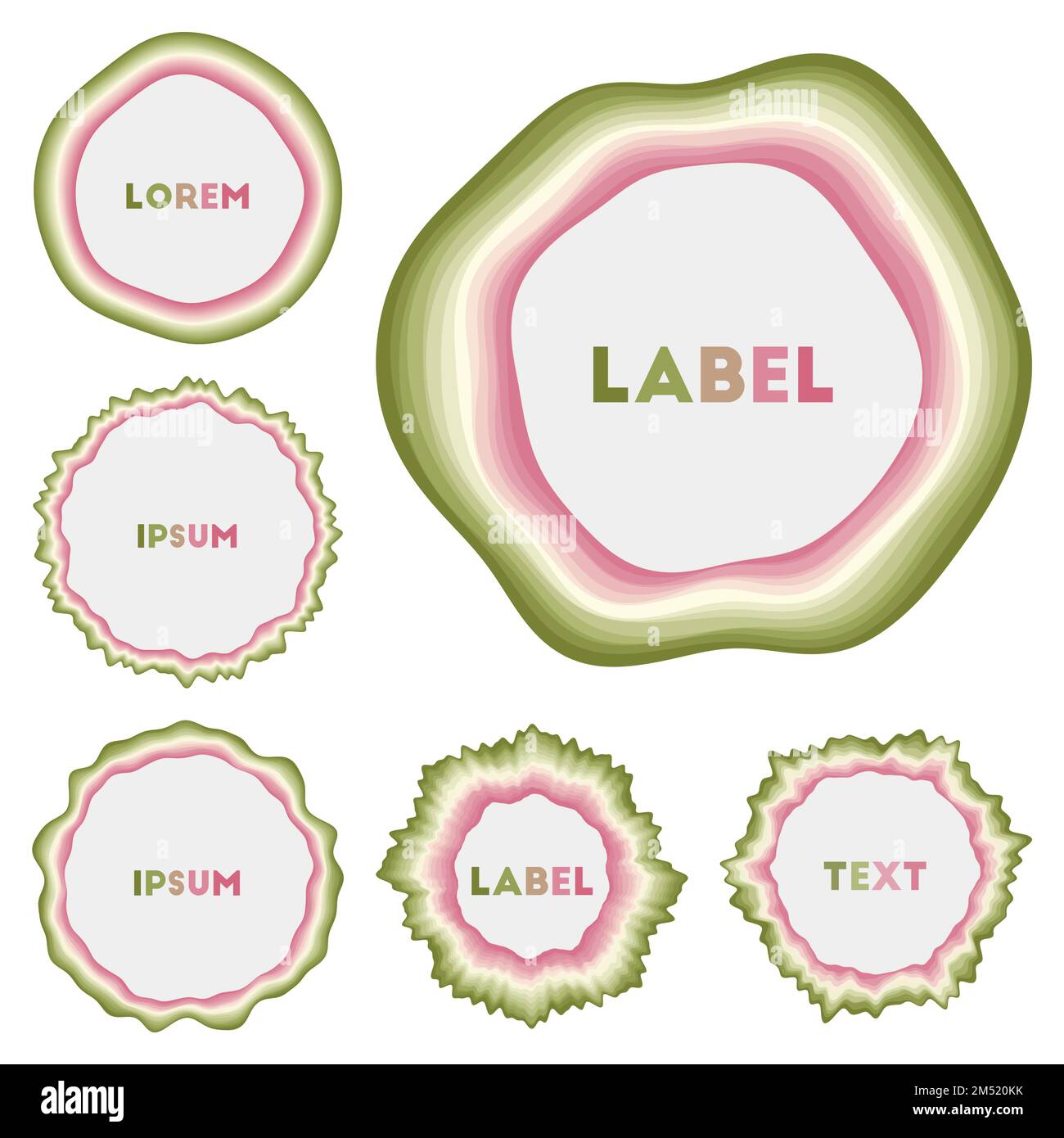 Colorful round abstract shapes. Amazing circular backgrounds ...