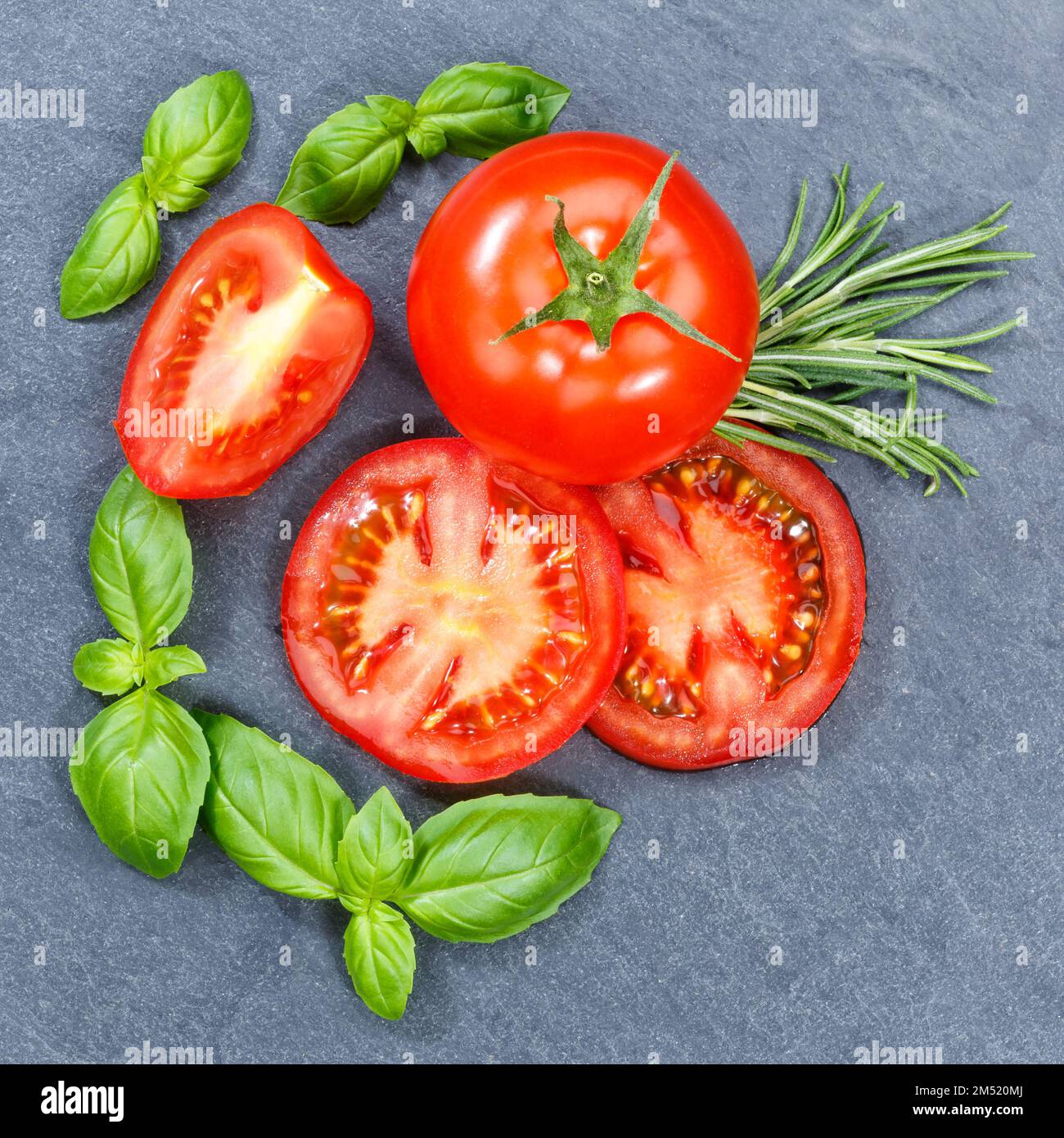 Top view tomatoes hi-res stock photography and images - Alamy