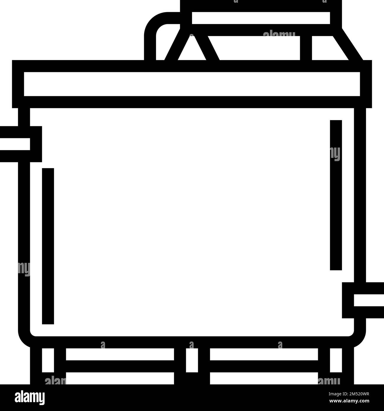 slurry tanks sulfide copper ore line icon vector illustration Stock ...