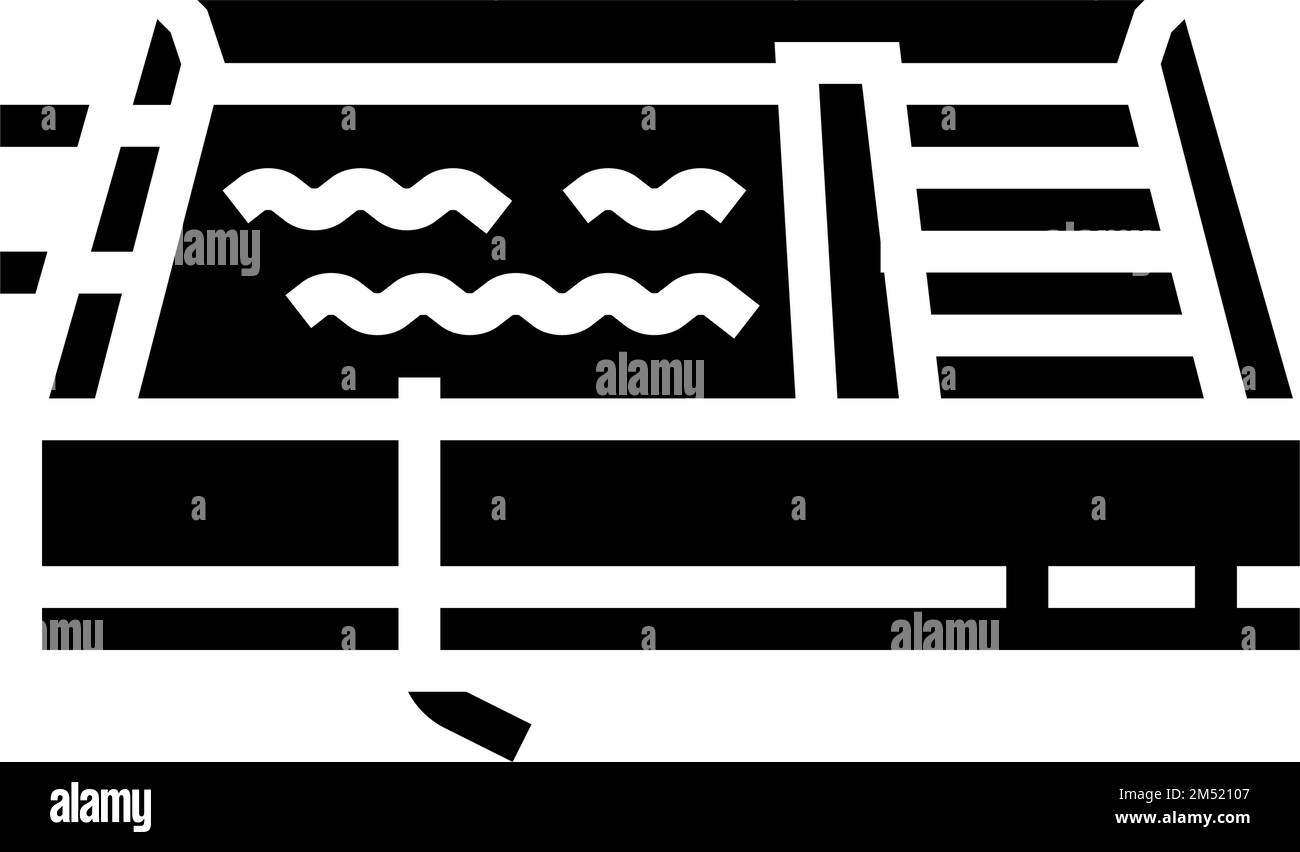 solvent extraction tanks copper glyph icon vector illustration Stock ...