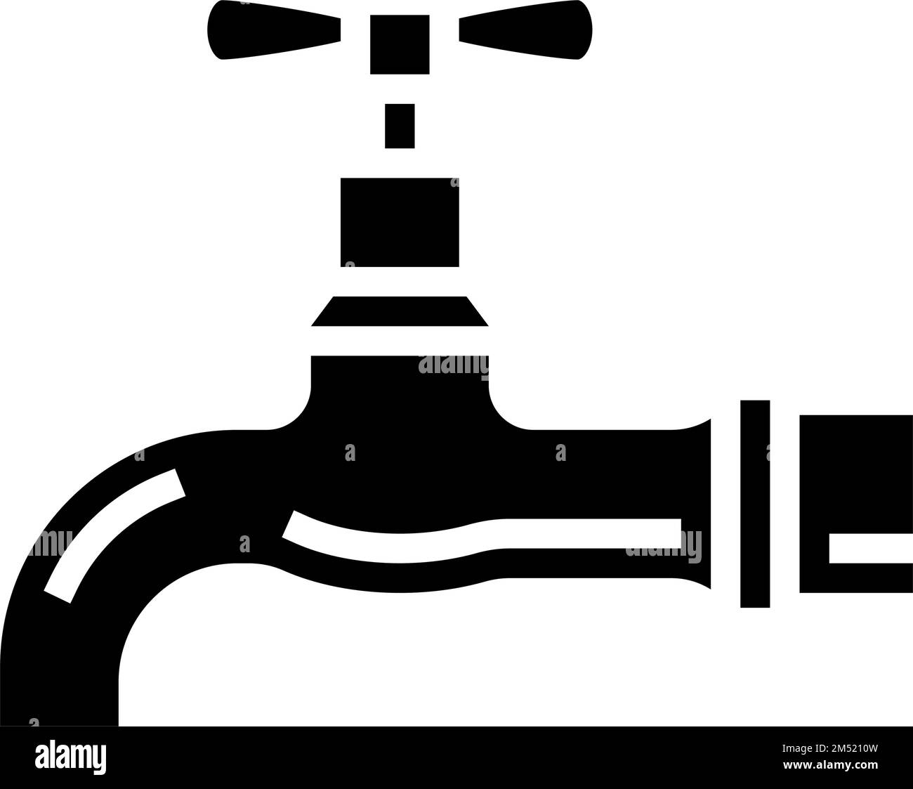 faucet copper metal glyph icon vector illustration Stock Vector Image ...
