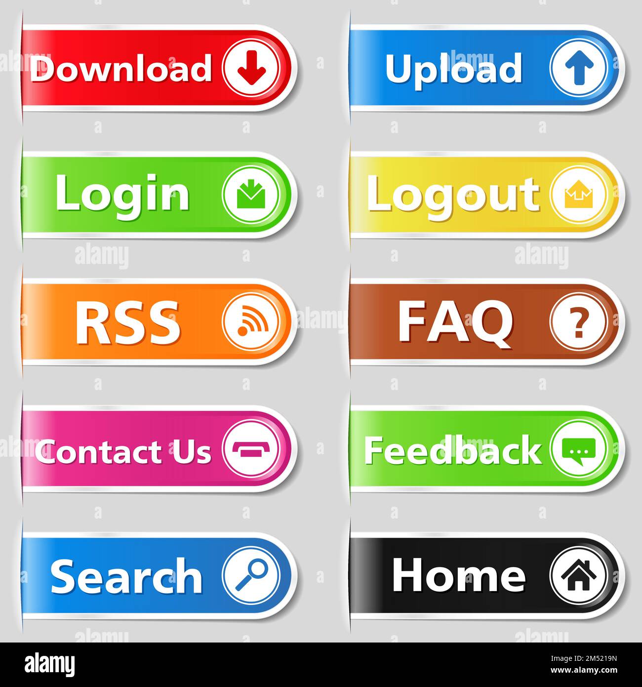 Set of Web Tabs, vector eps10 illustration Stock Vector Image & Art - Alamy