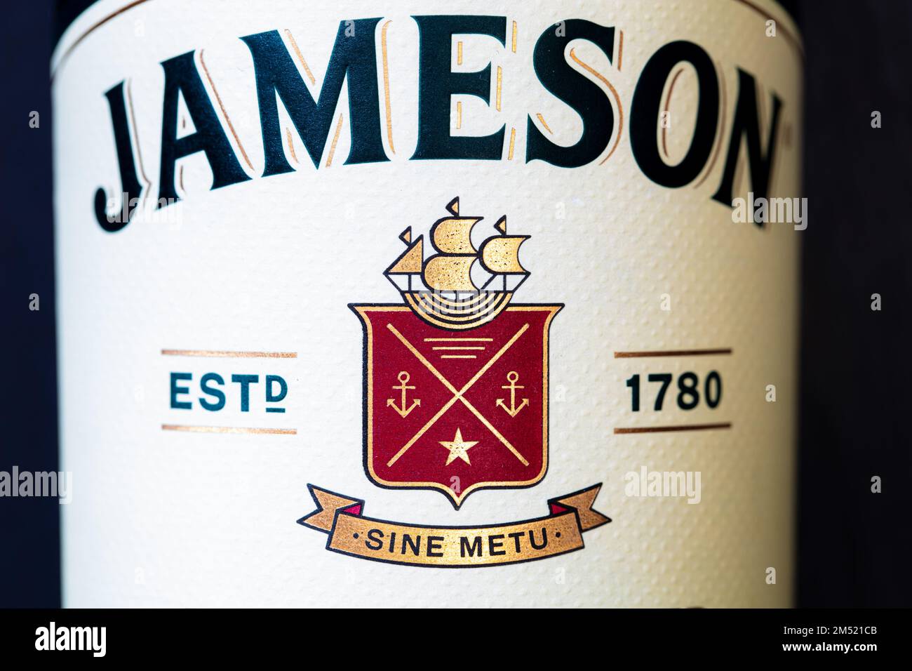 Dublin, Ireland - December 24, 2022: Jameson Irish Whiskey. New Jameson ...
