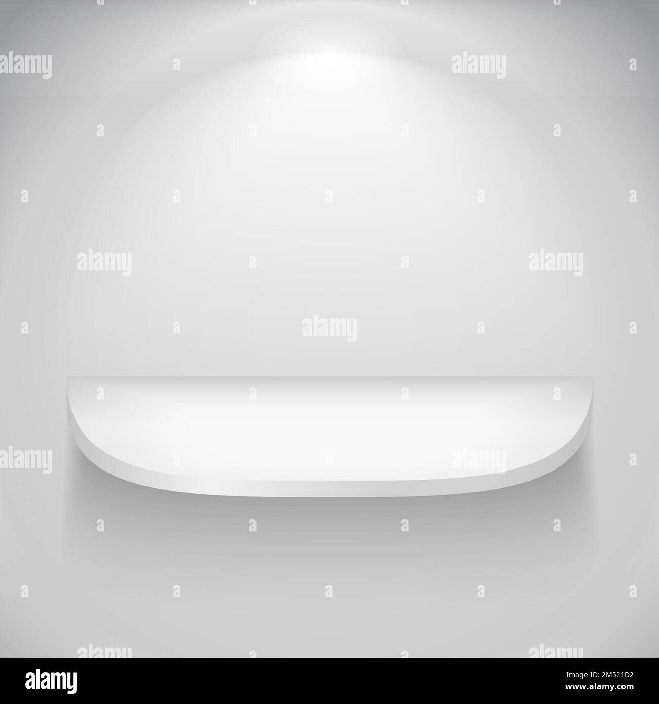 Shelf with rounded corners, vector eps10 illustration Stock Vector ...