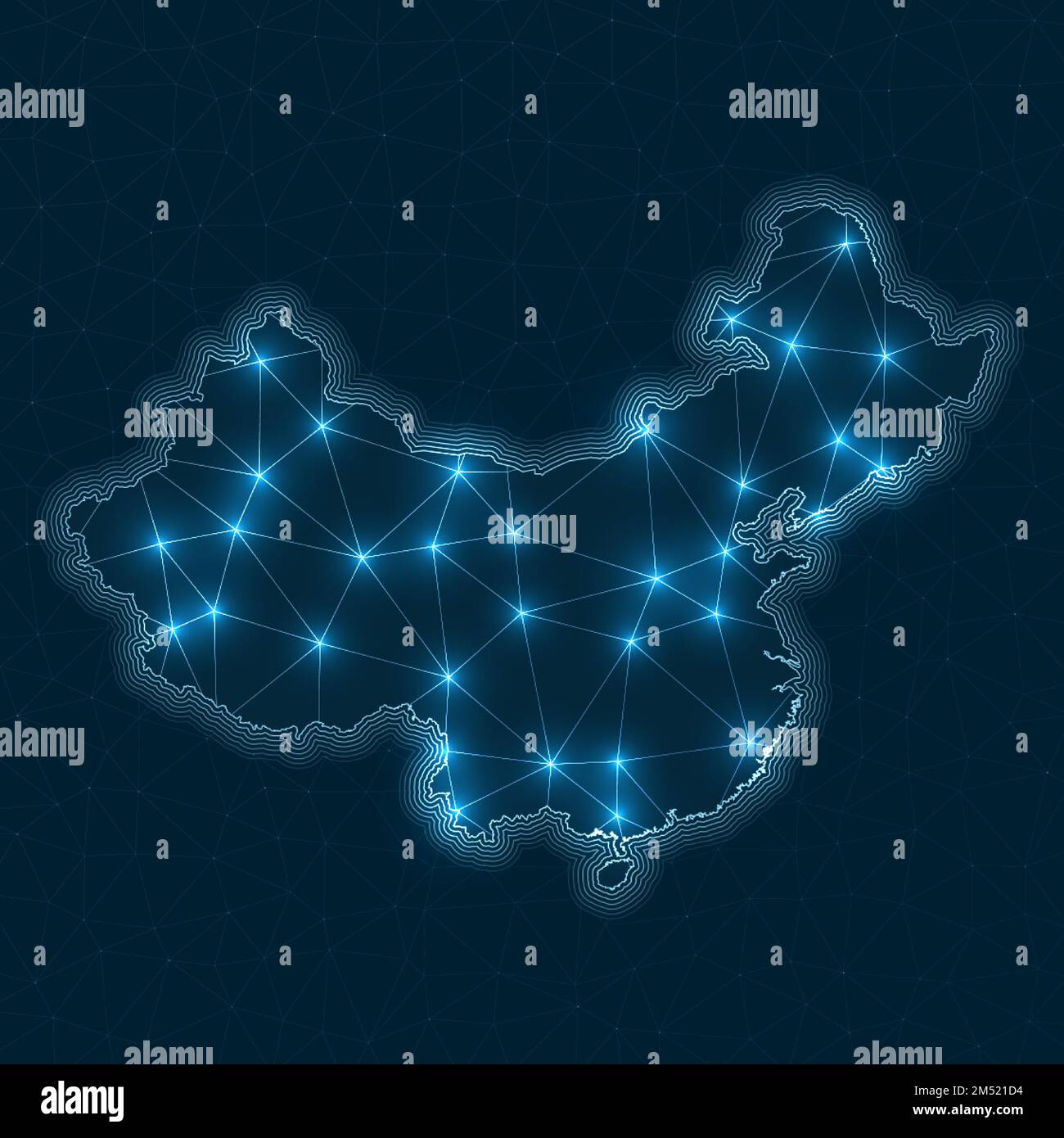 World map china glowing Stock Vector Images - Alamy