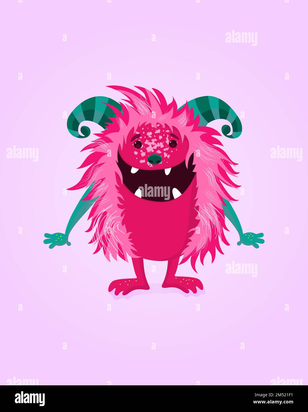Pink creature illustration hi-res stock photography and images - Alamy