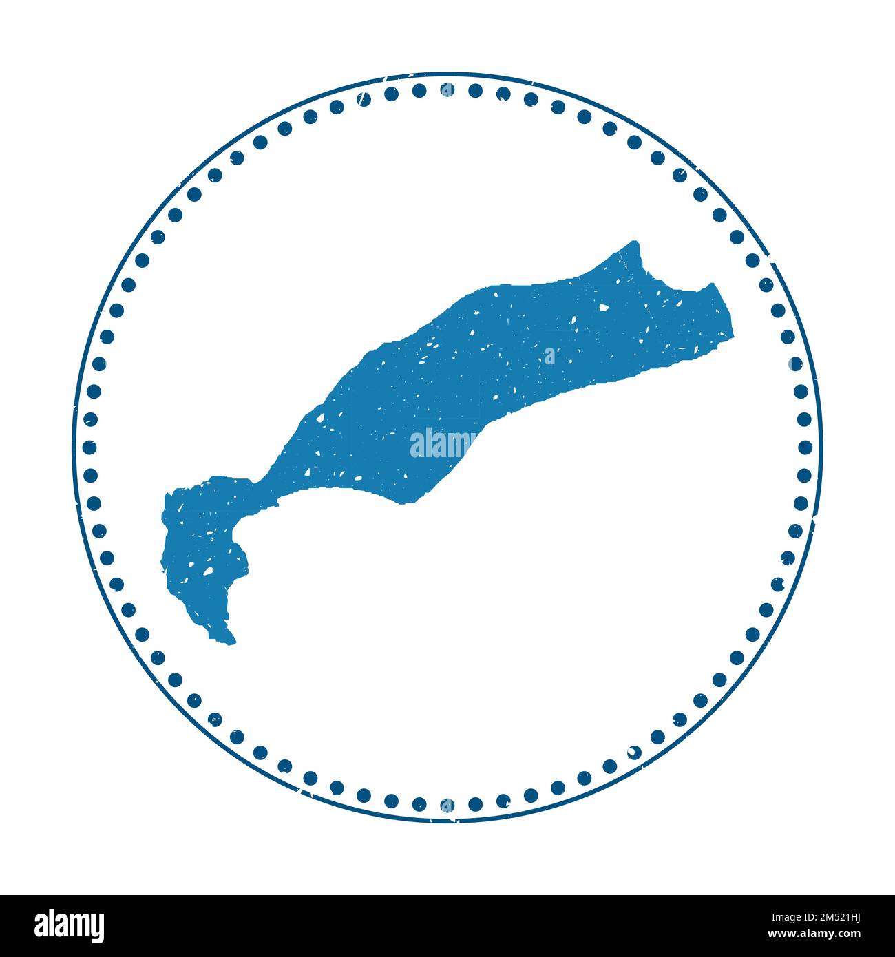 Kos sticker. Travel rubber stamp with map of island, vector ...