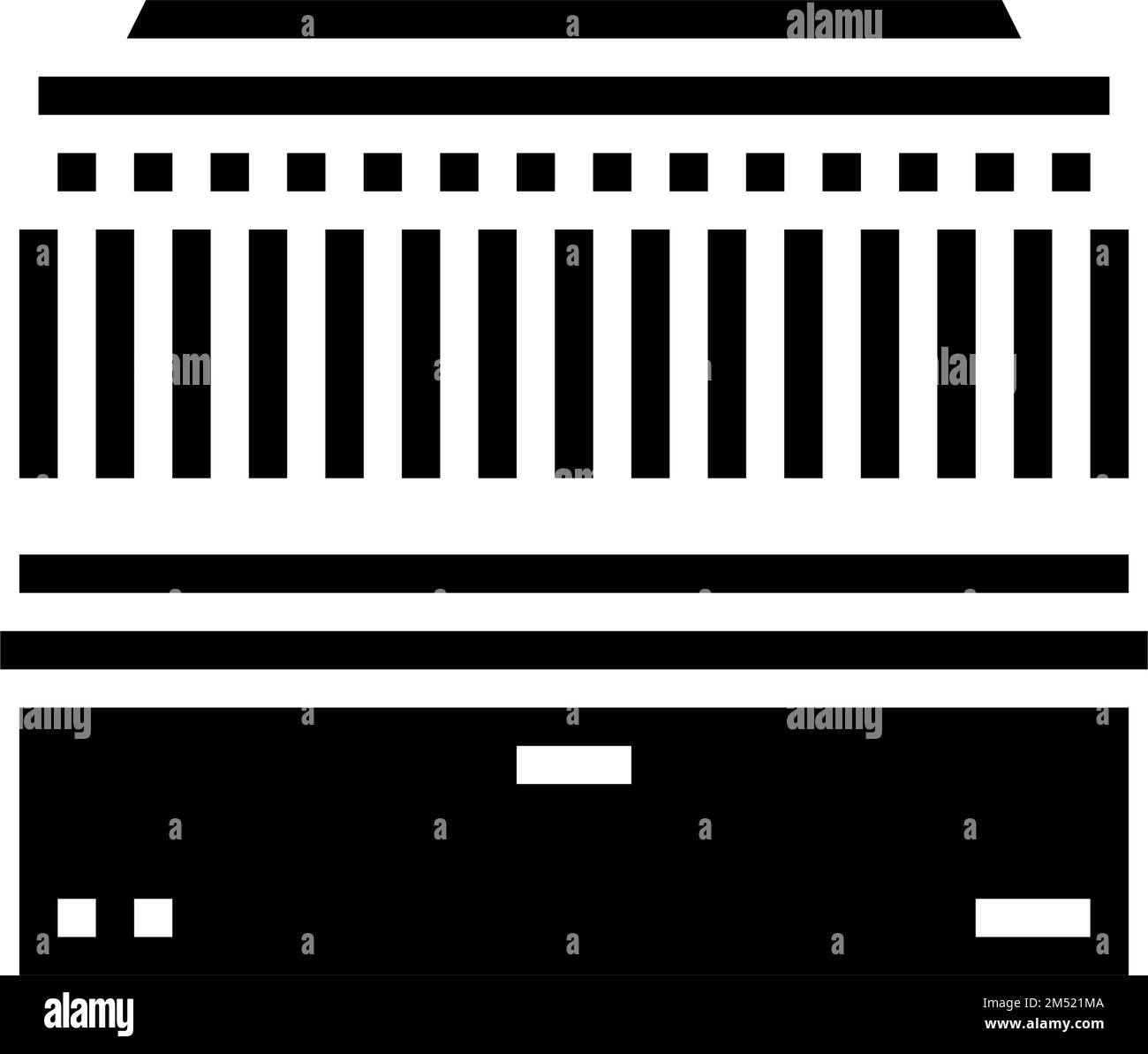 copper cathodes produces glyph icon vector illustration Stock Vector ...