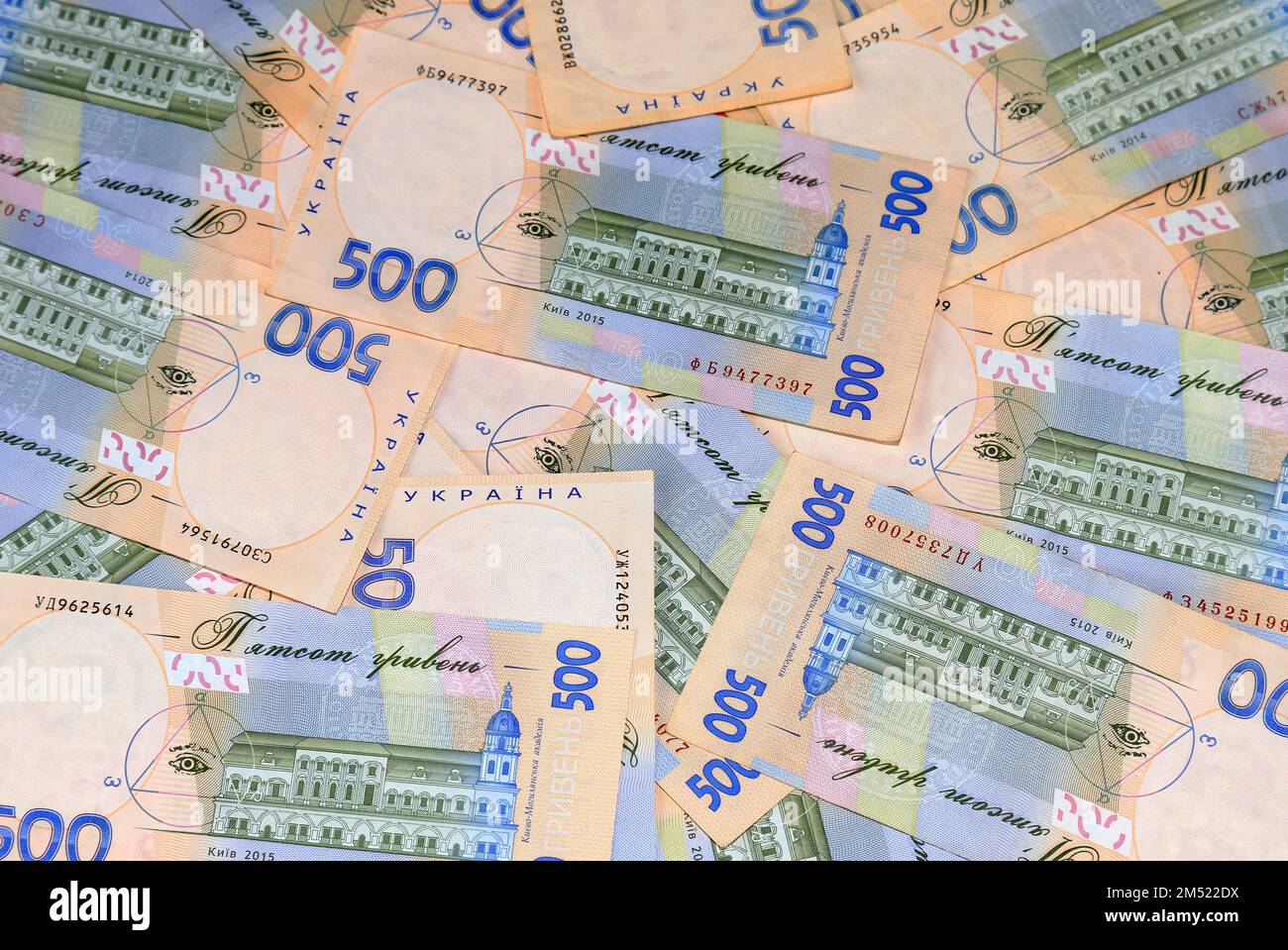 Ukrainian hryvnia, banknotes 200 hryvnias. Money background, Ukraine ...