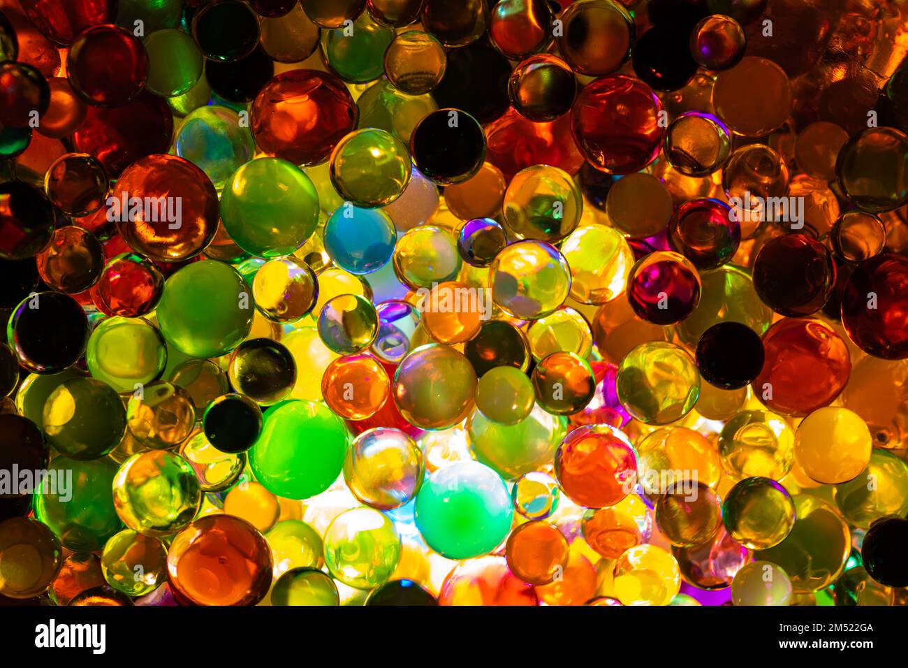 Colorful hydrogel balls as textured background for design purpose Stock ...