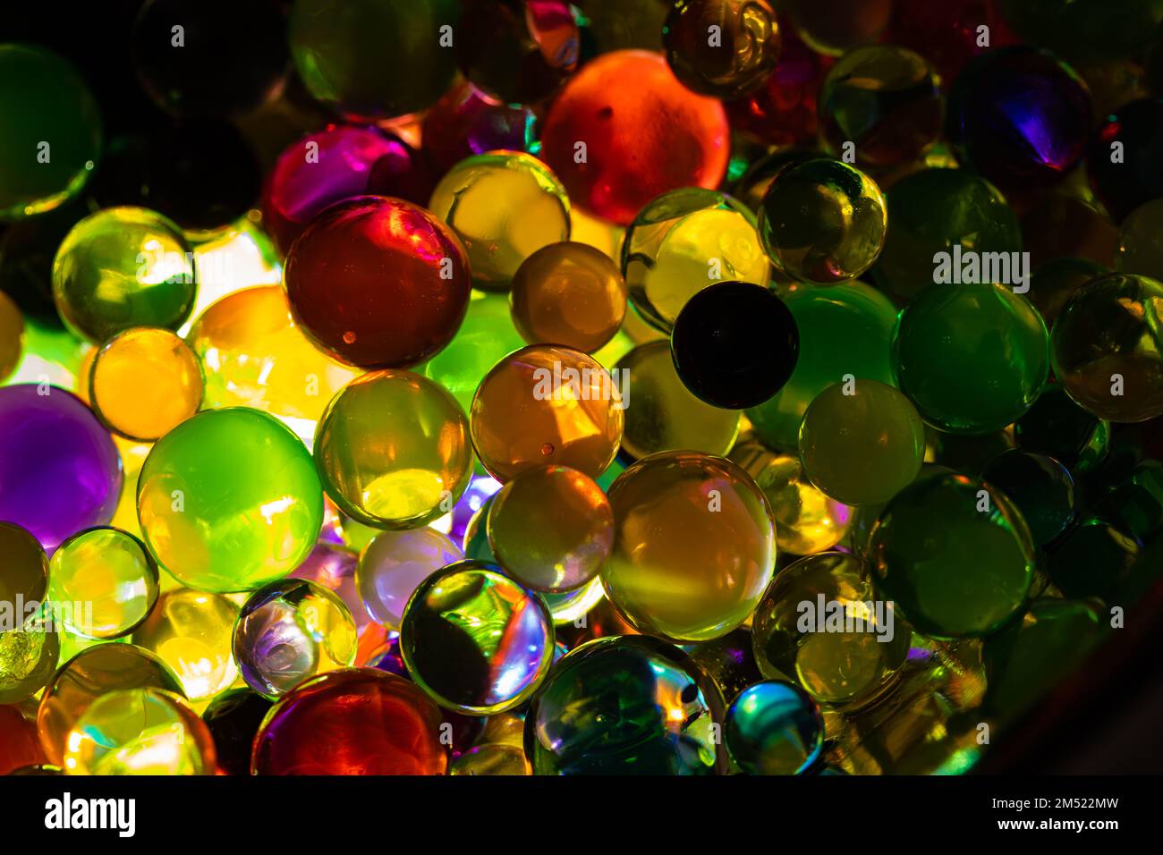 Colorful hydrogel balls as textured background for design purpose Stock ...
