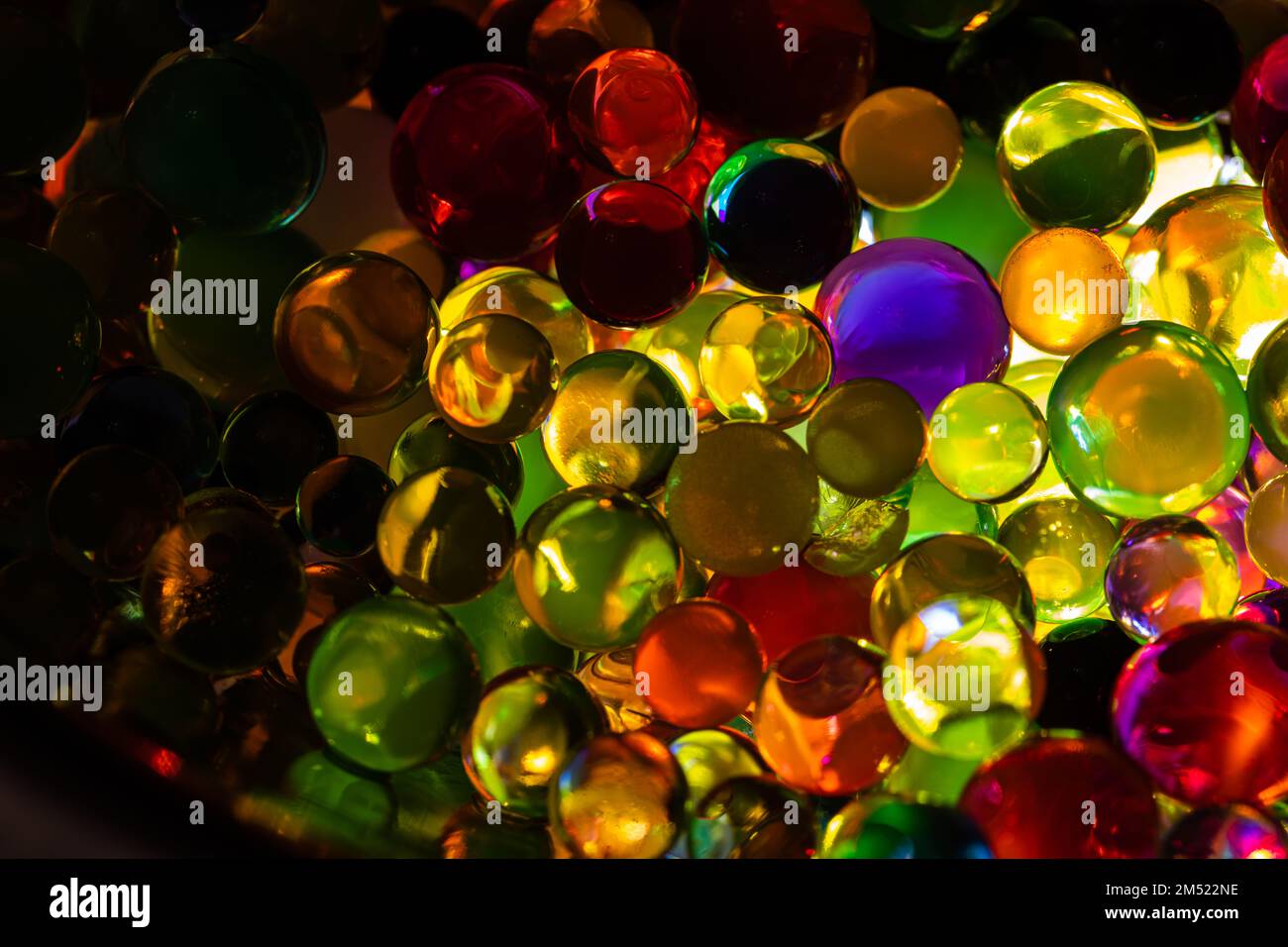 Colorful hydrogel balls as textured background for design purpose Stock ...